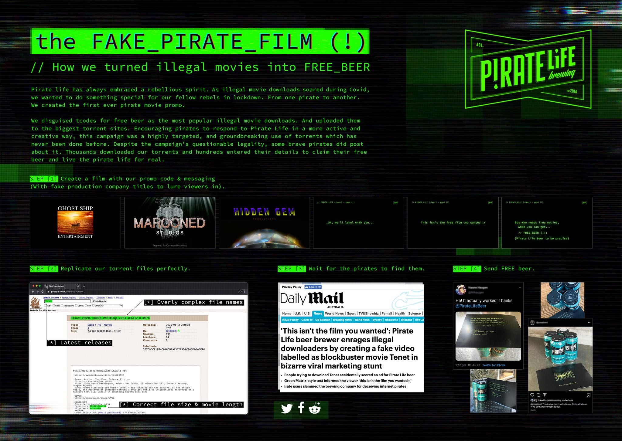 The Fake Pirate Film | Campaign | THE WORK