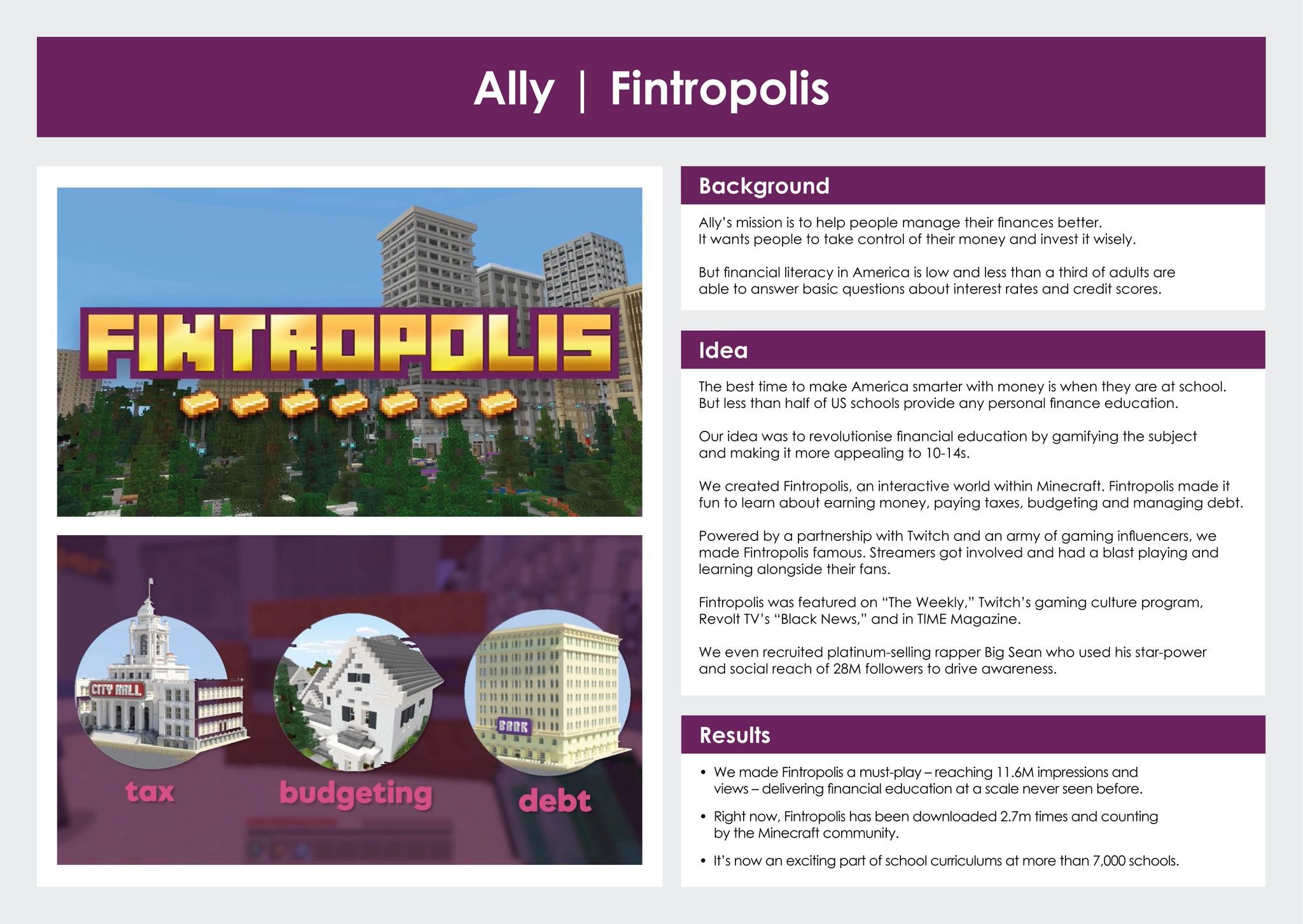 Fintropolis | Campaign | THE WORK