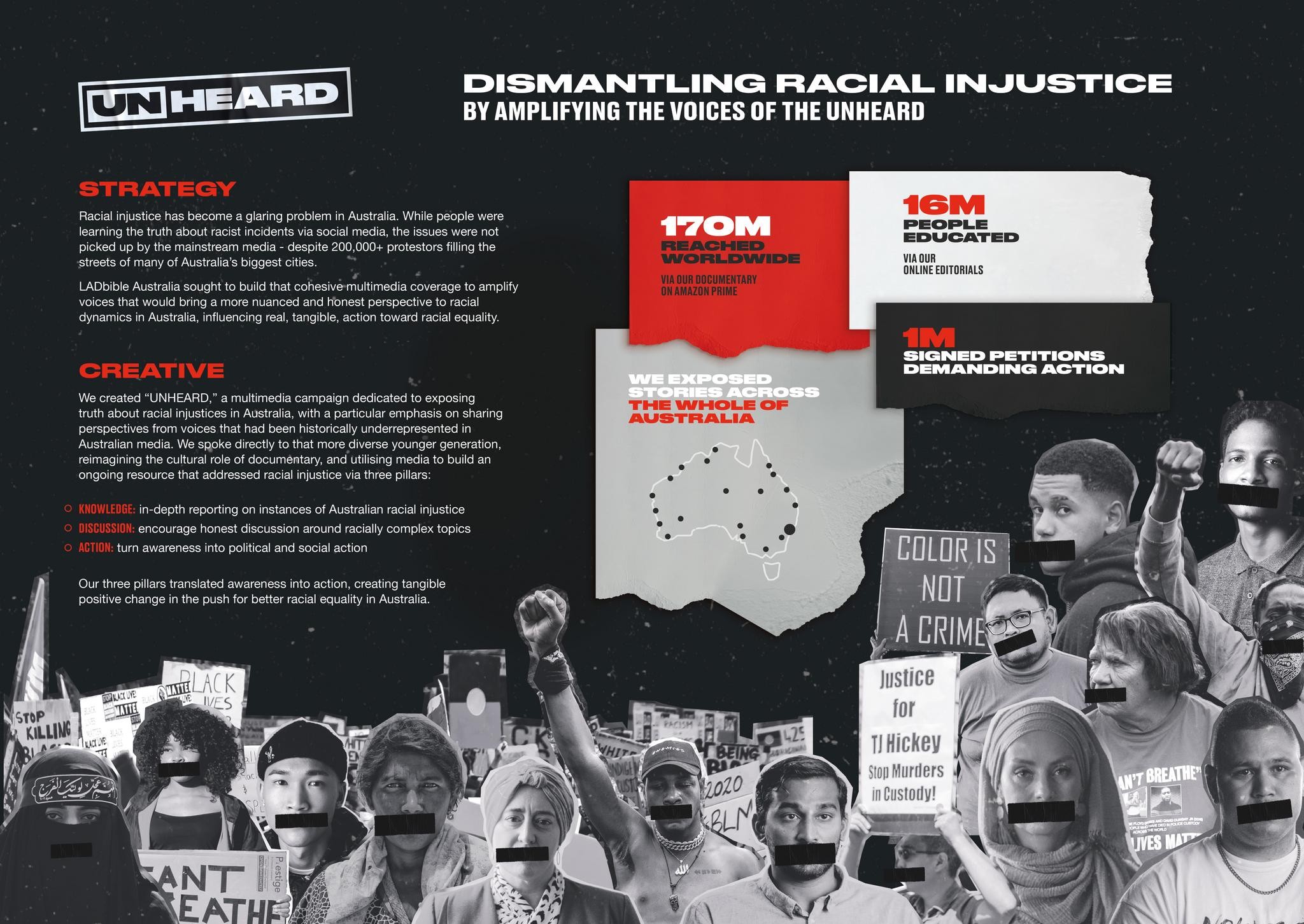 UNHEARD - Dismantling Racial Injustice | Campaign | THE WORK