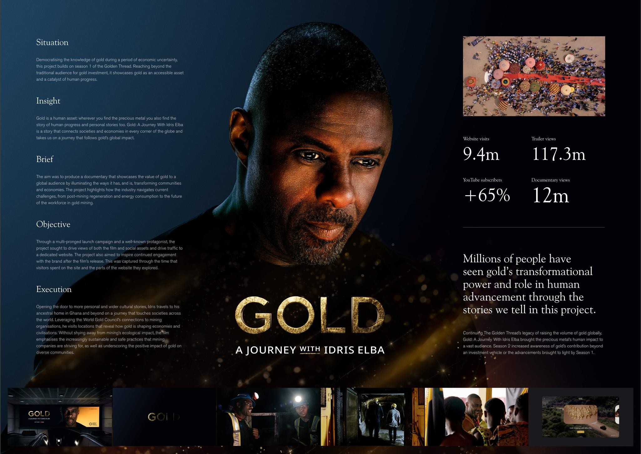 GOLD: A JOURNEY WITH IDRIS ELBA | Entry | THE WORK