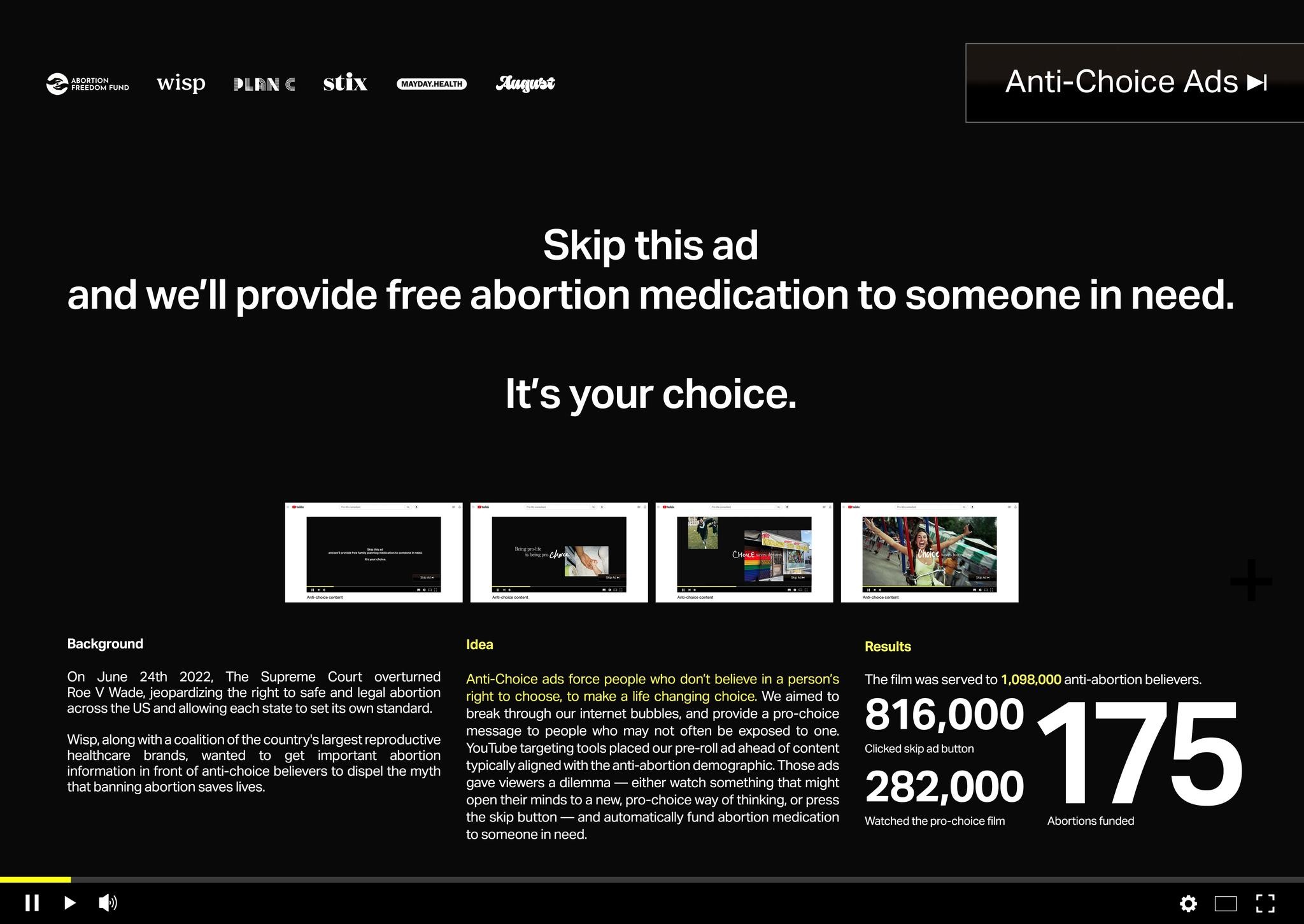 Anti-Choice Ads | Campaign | THE WORK
