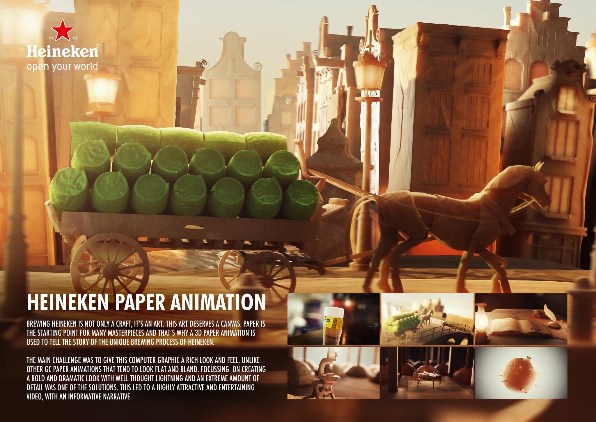 Heineken a-yeast paper animation | Campaign | THE WORK