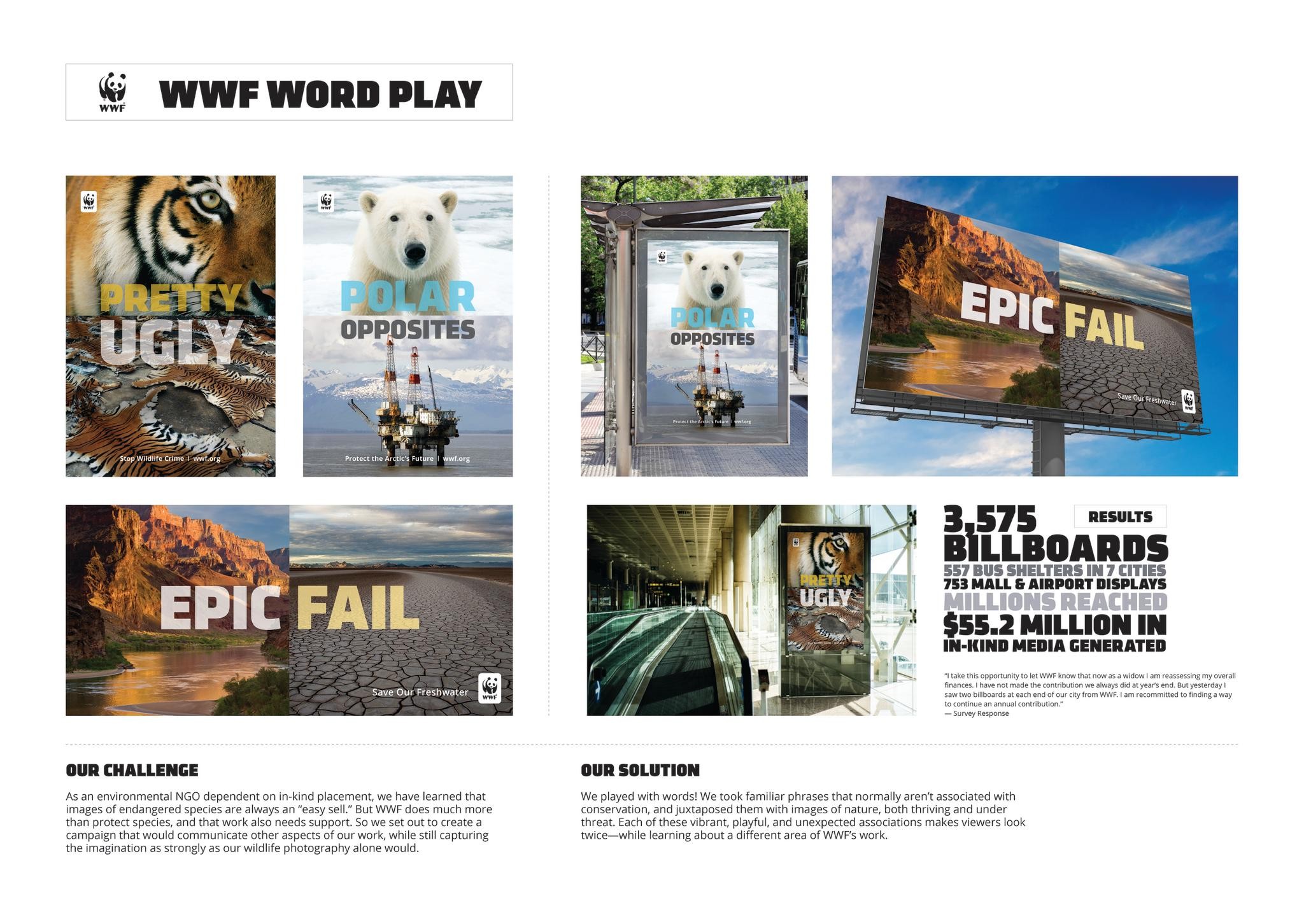 WWF Word Play | Campaign | THE WORK