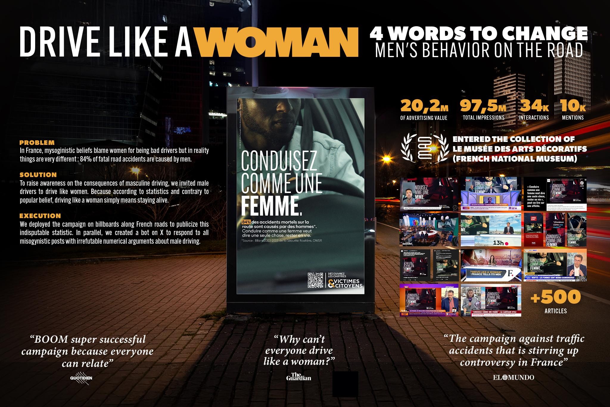 Drive Like a Woman | Campaign | THE WORK