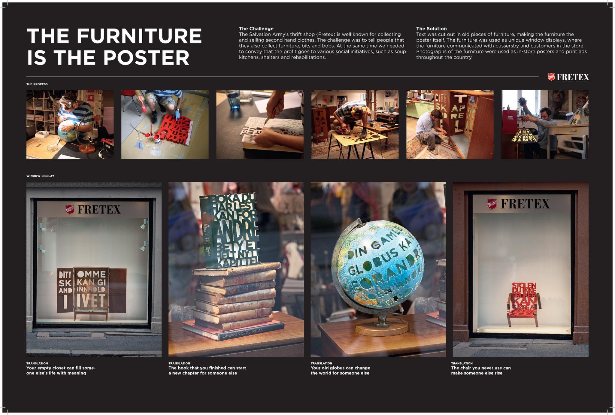 THE FURNITURE IS THE POSTER | Campaign | THE WORK