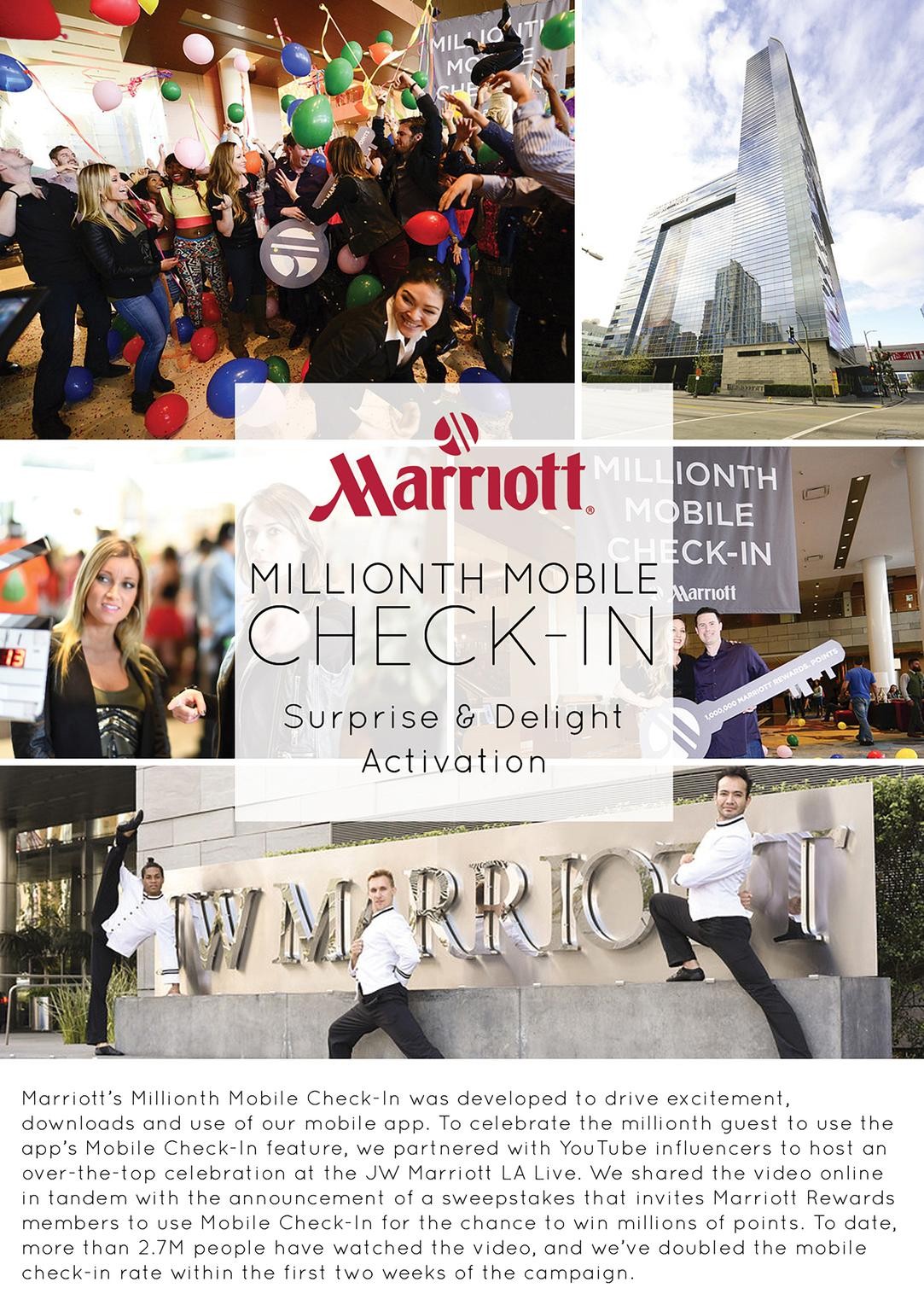 MARRIOTT'S MILLIONTH MOBILE CHECK-IN | Campaign | THE WORK