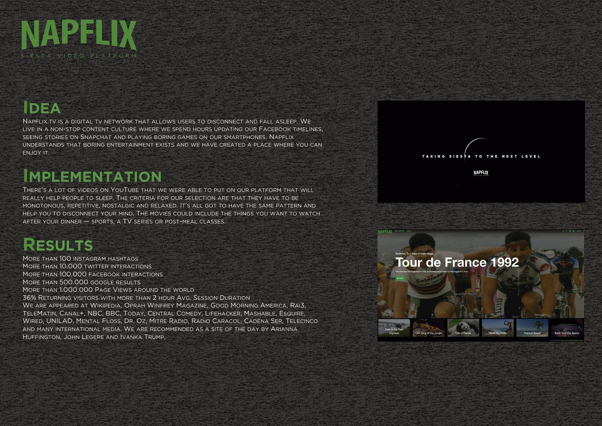 Napflix I Siesta Video Platform | Campaign | THE WORK