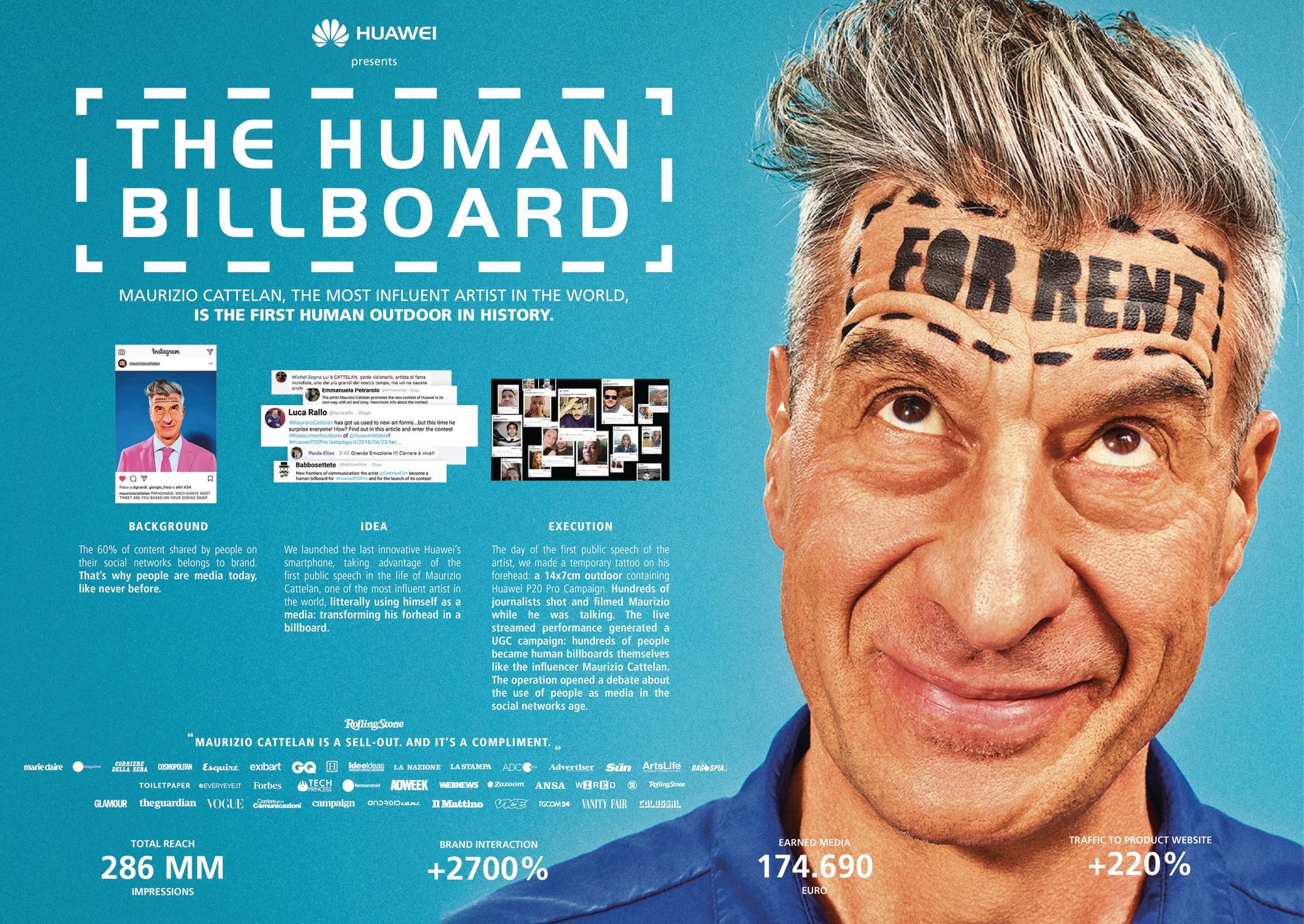 THE HUMAN BILLBOARD | Campaign | THE WORK