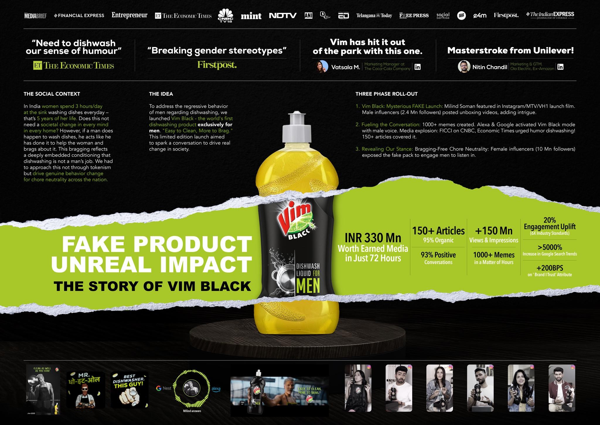 Vim Black. Fake Product. Unreal Impact. | Campaign | THE WORK
