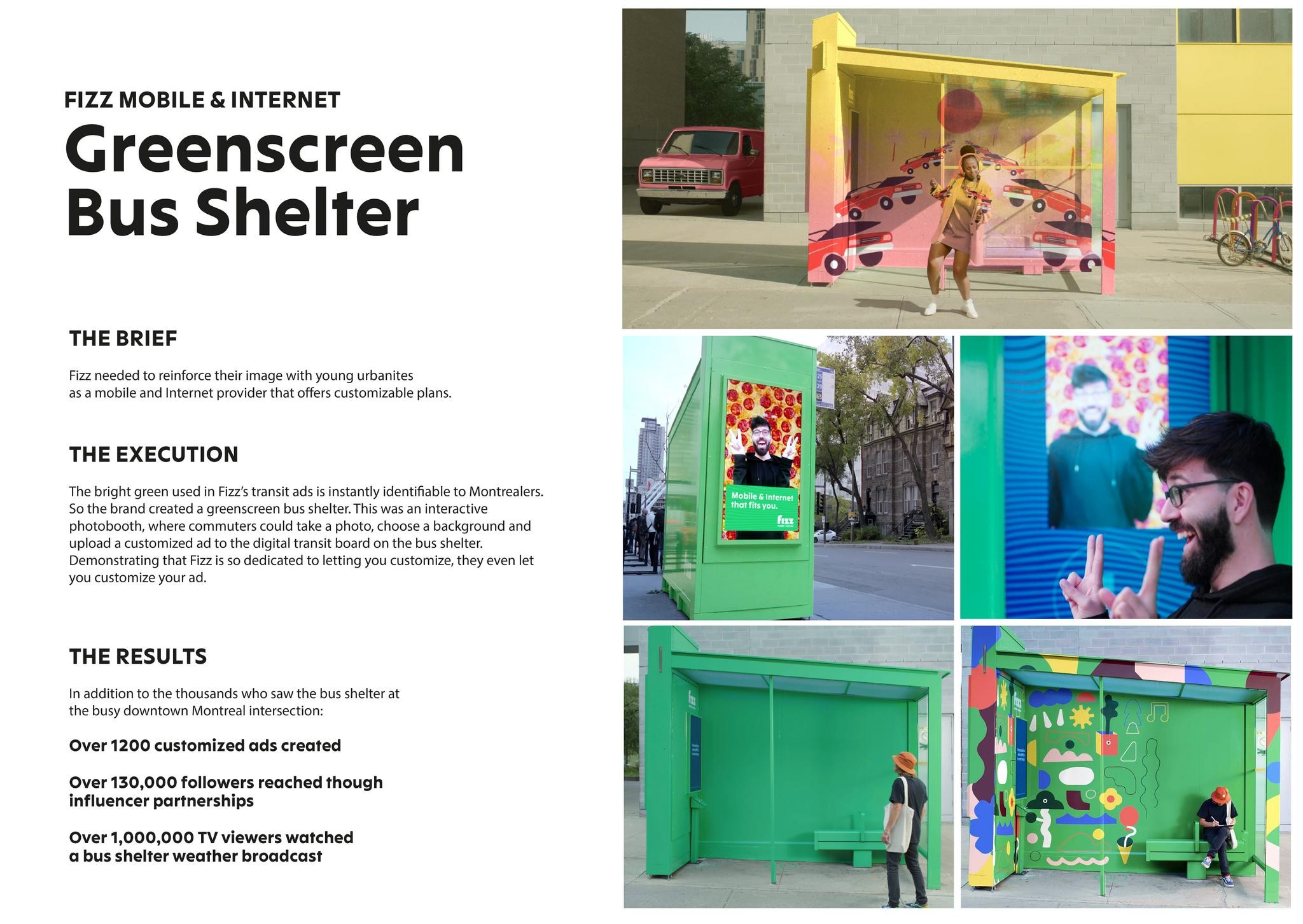 Greenscreen Bus Shelter | Campaign | THE WORK