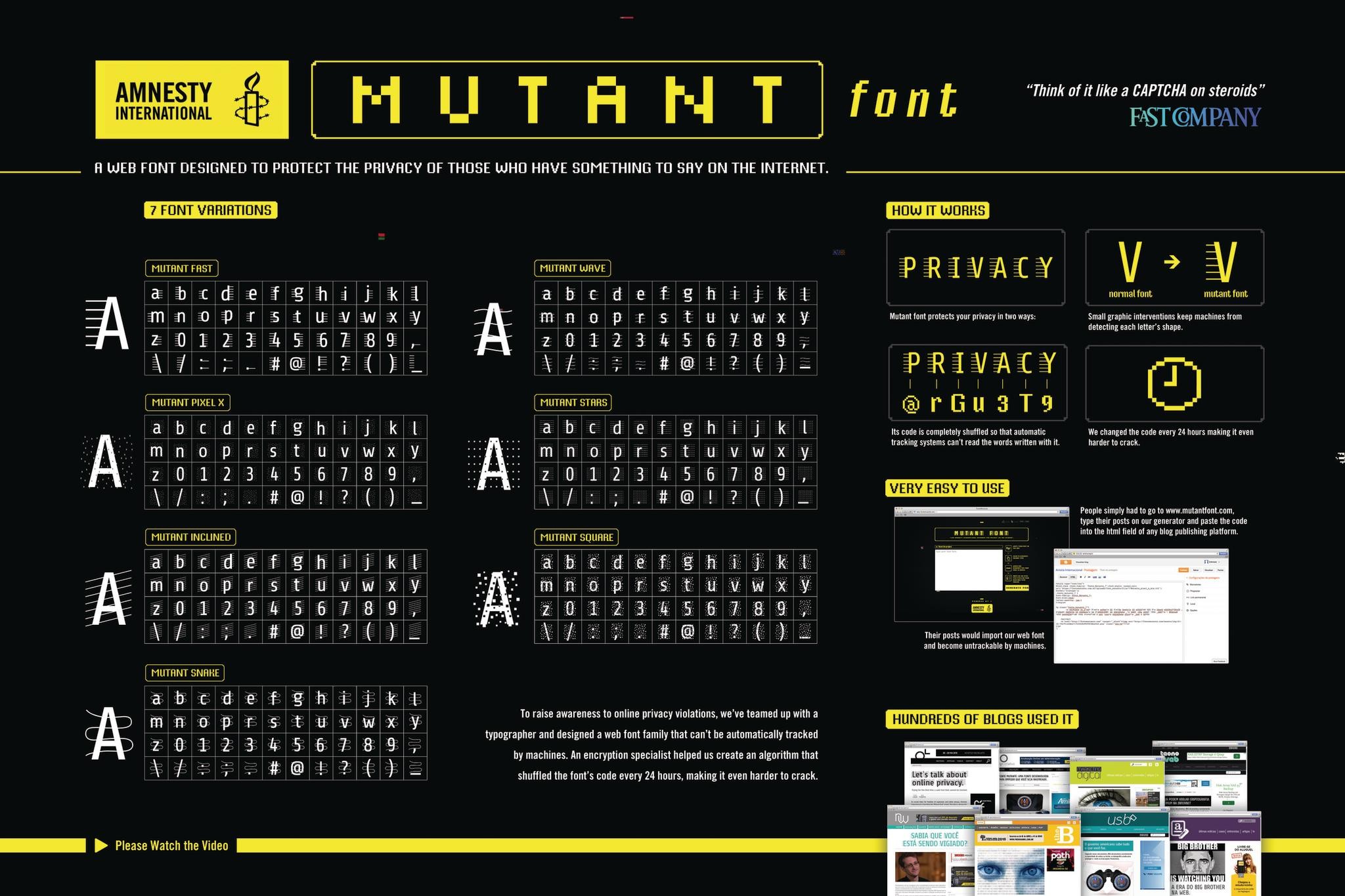 MUTANT FONT | Campaign | THE WORK