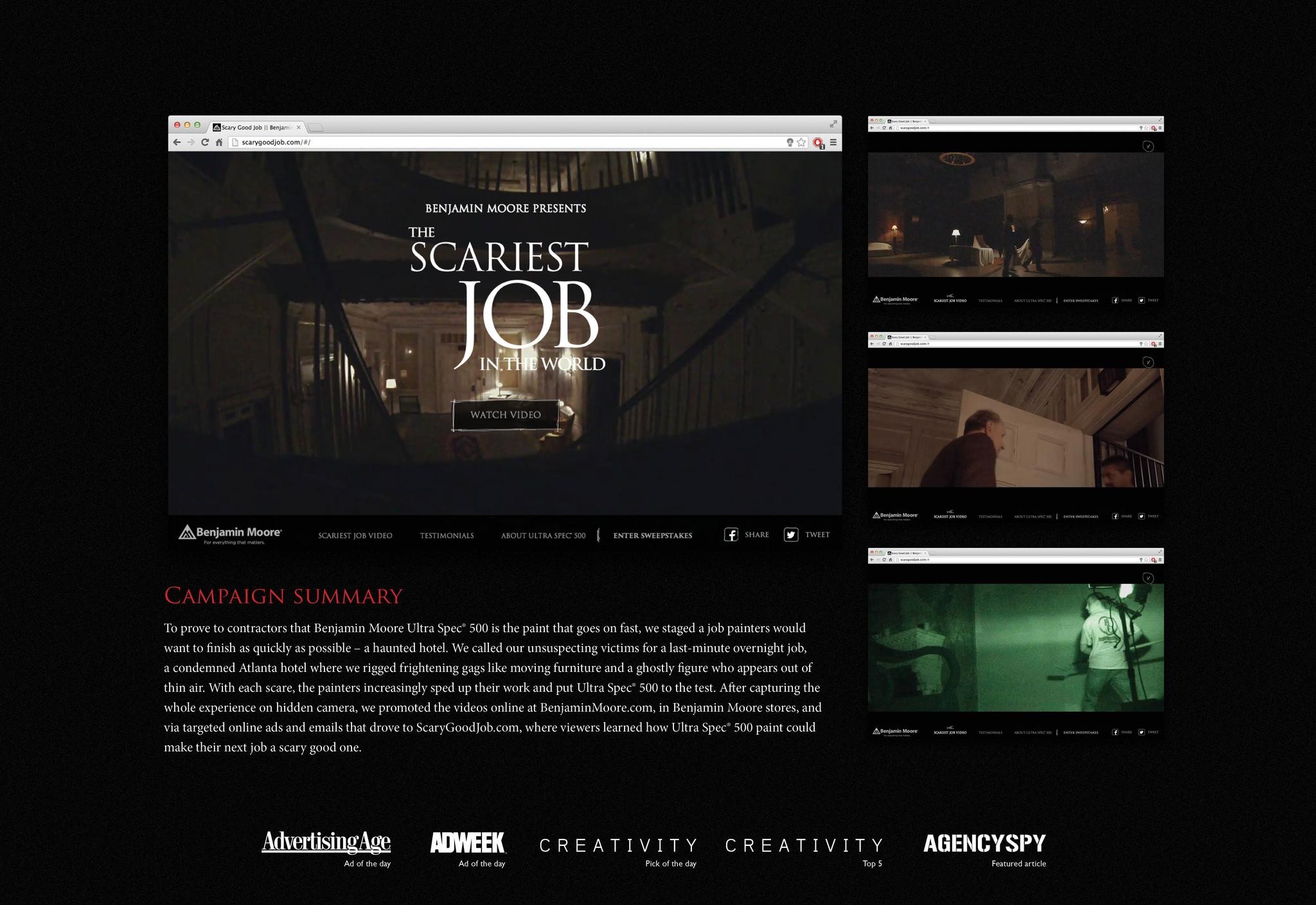 SCARY GOOD JOB | Campaign | THE WORK