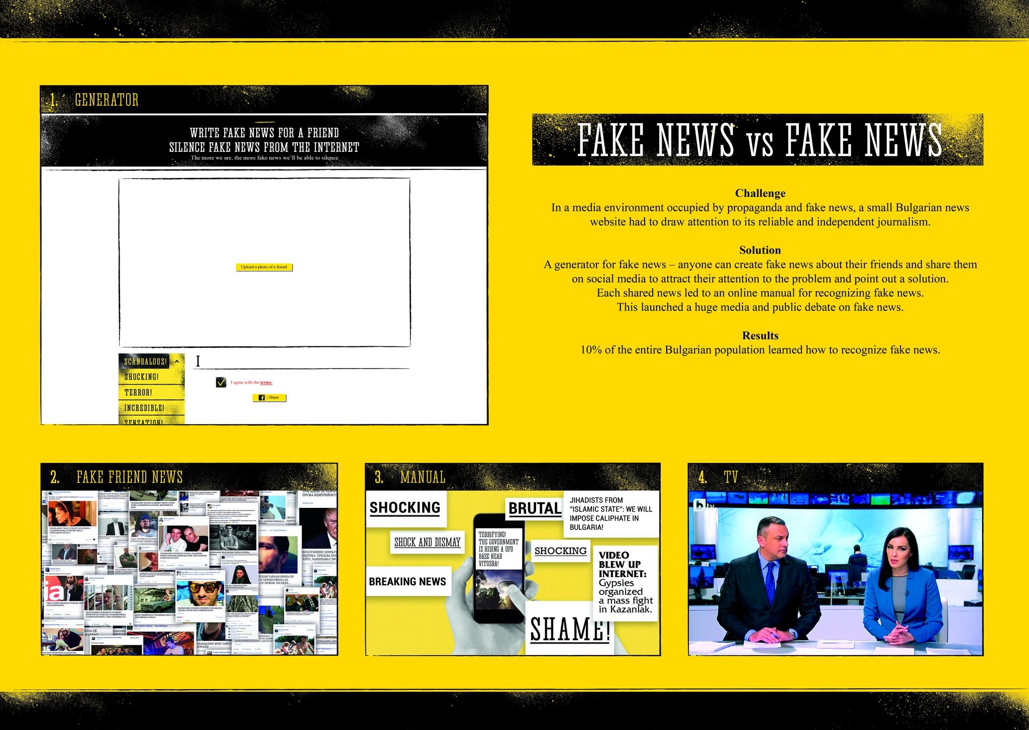 Fake News vs Fake News | Campaign | THE WORK