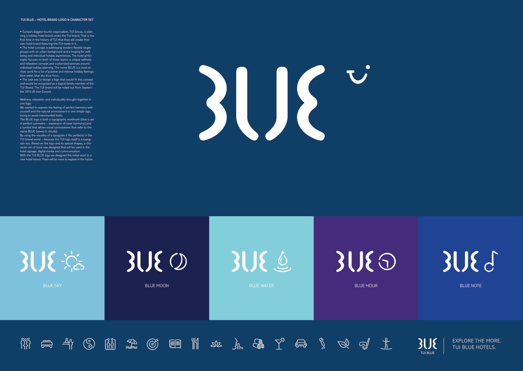 TUI BLUE – HOTEL BRAND LOGO & CHARACTER SET | Campaign | THE WORK