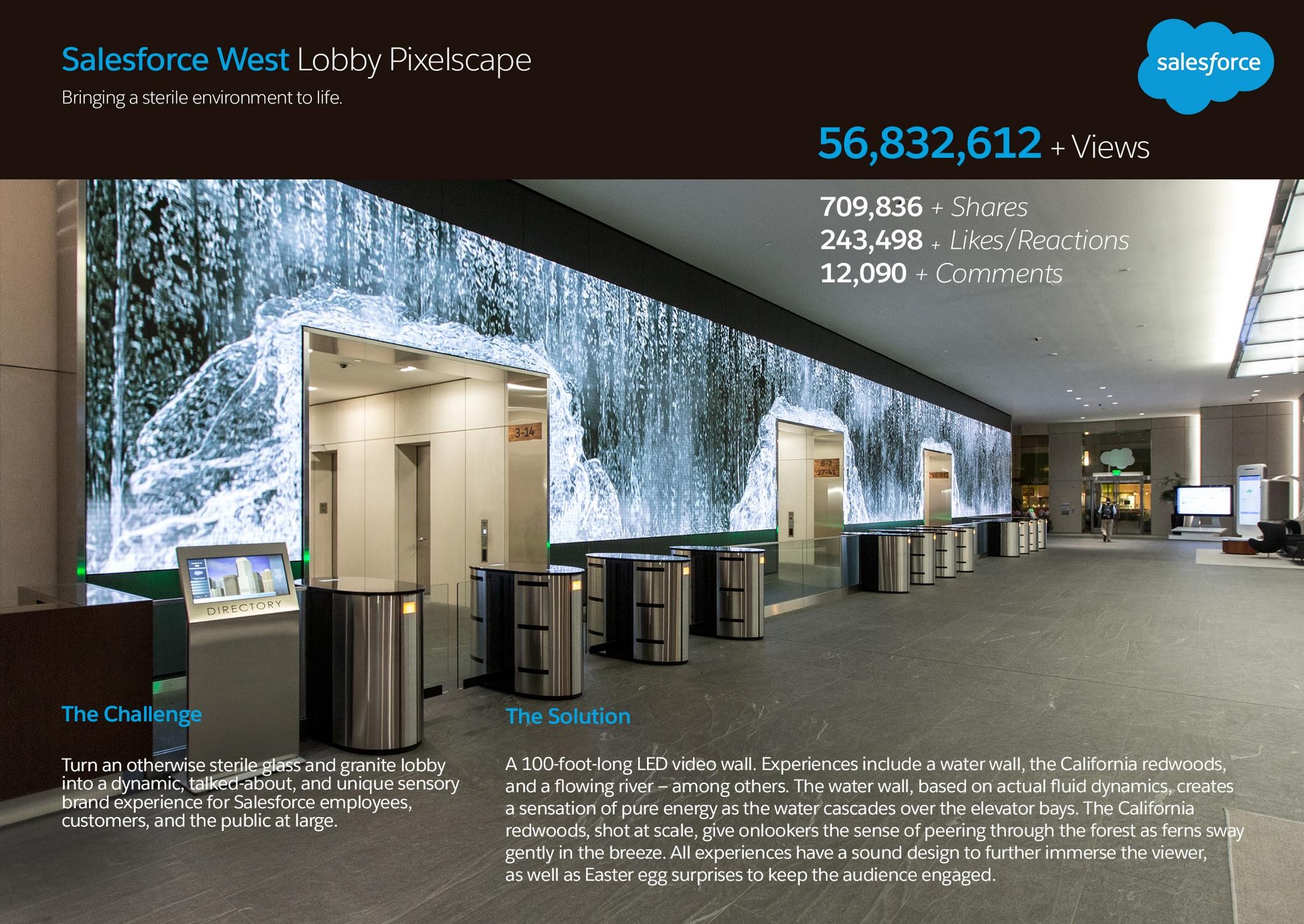 Salesforce West Lobby Pixelscape | Campaign | THE WORK