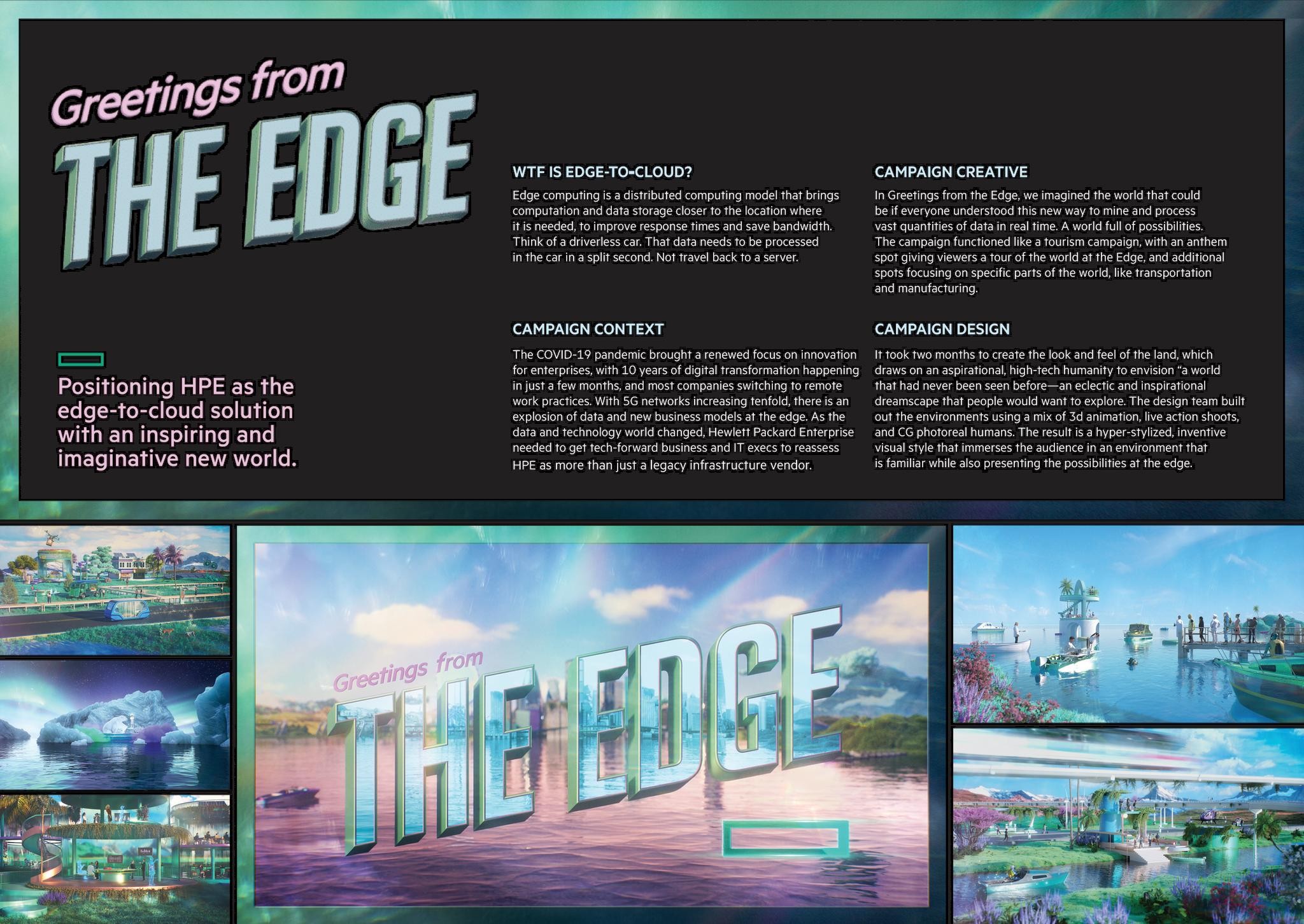HPE: Greetings from the Edge Campaign | Campaign | THE WORK
