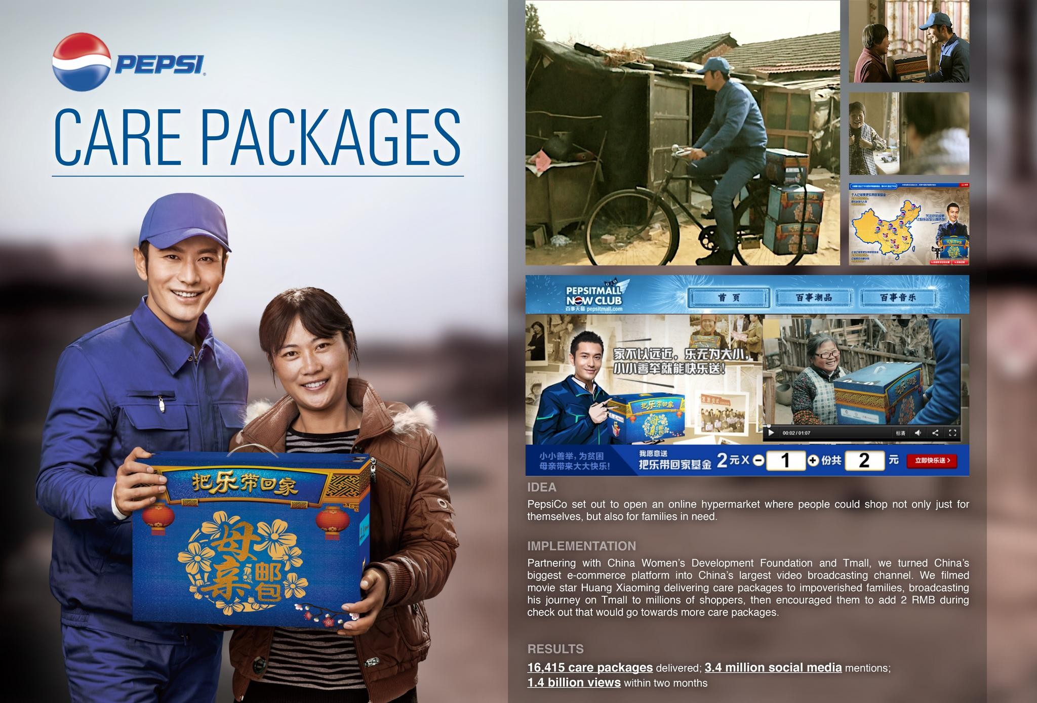 PEPSI CARE PACKAGE | Campaign | THE WORK