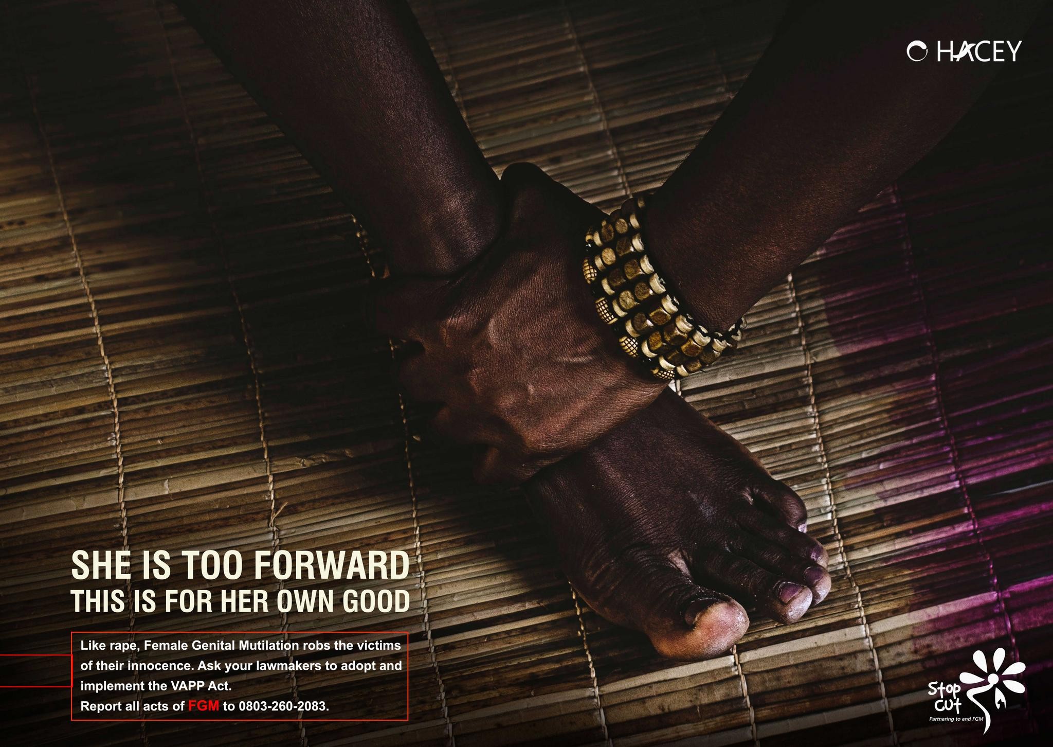 Female Genital Multilation - Stop Cut | Campaign | THE WORK