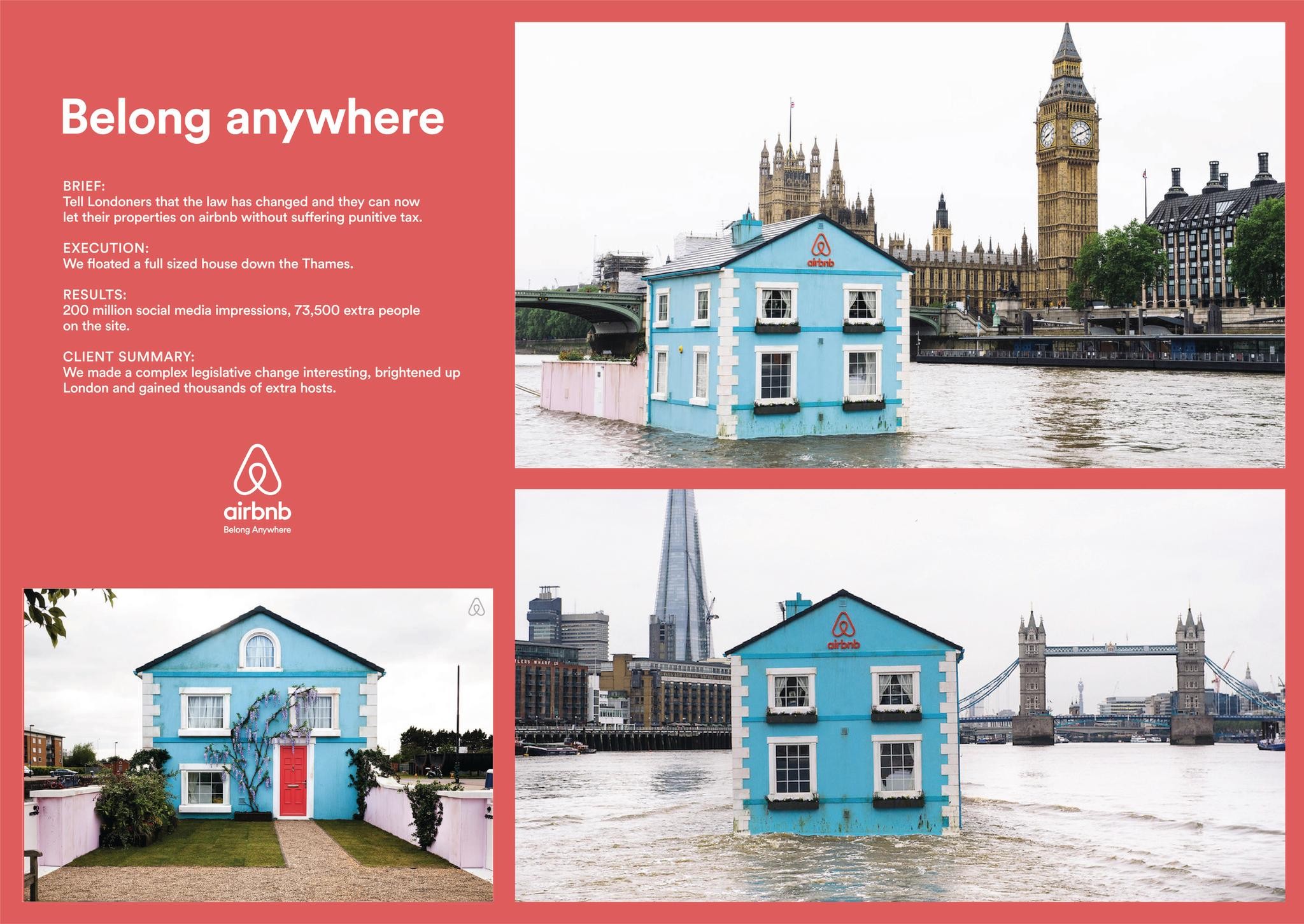 Airbnb Floating House | Campaign | THE WORK
