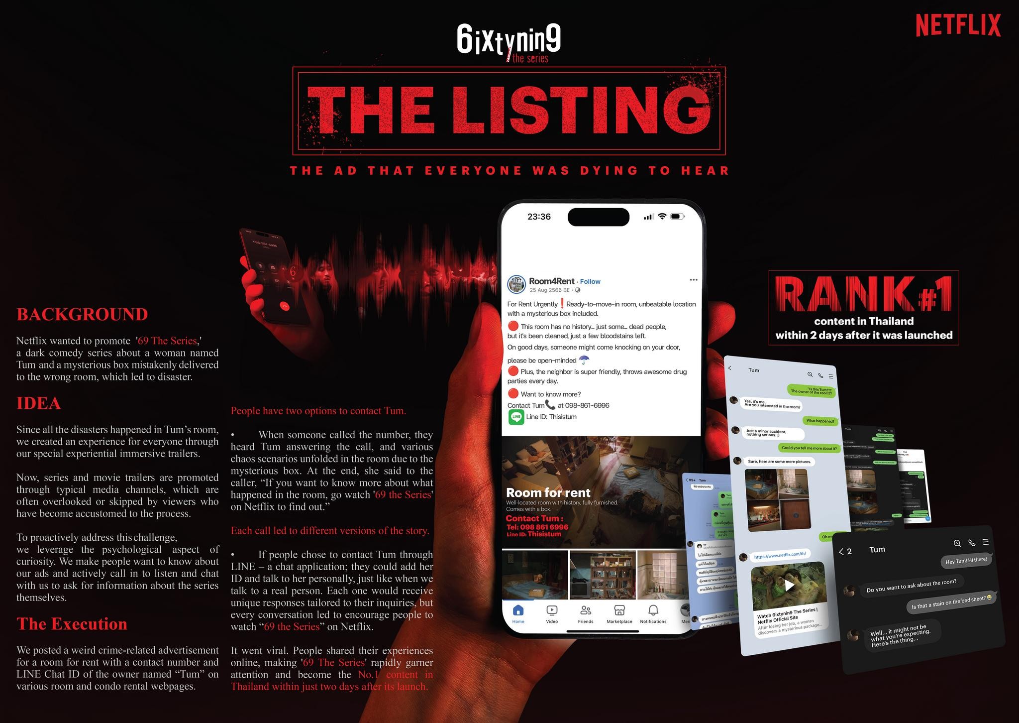 NETFLIX 69 THE SERIES | Campaign | THE WORK