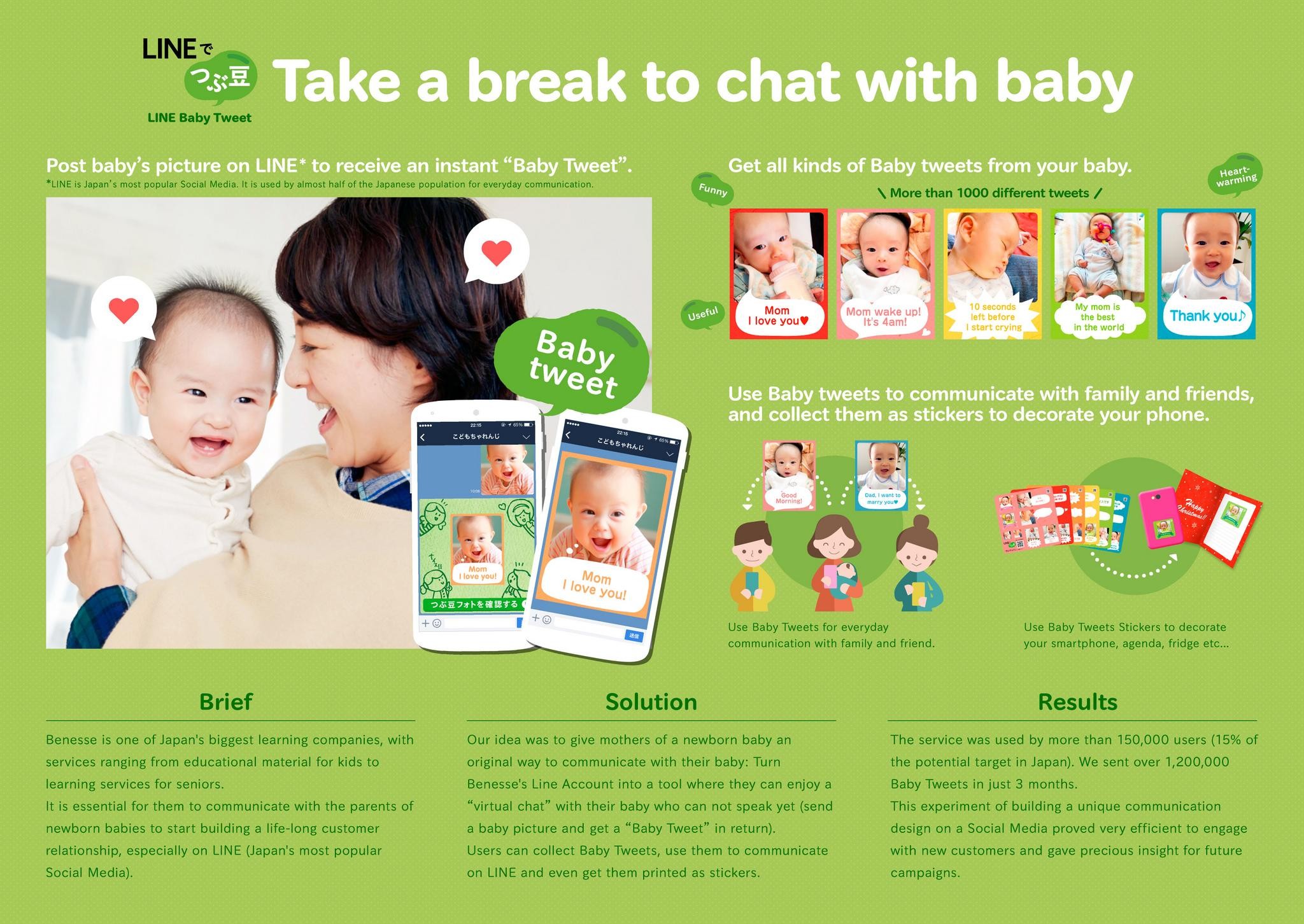 LINE Baby Tweet | Campaign | THE WORK