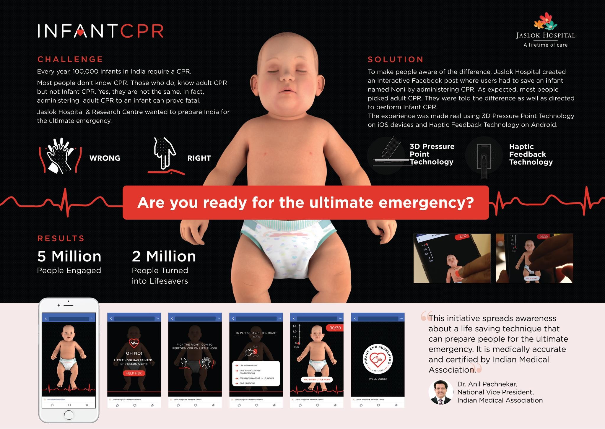 Infant CPR | Campaign | THE WORK