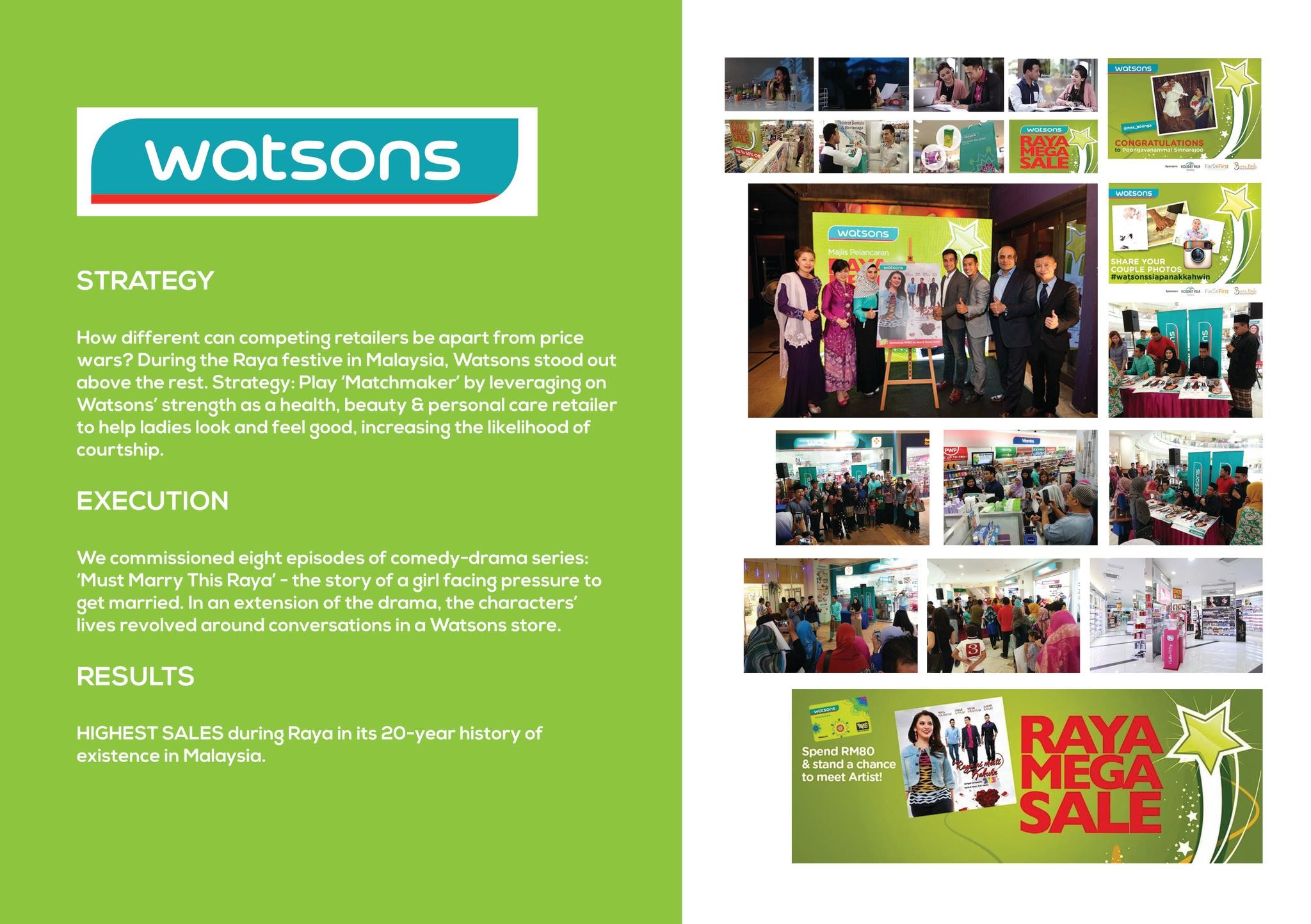 WATSONS RETAIL | Campaign | THE WORK