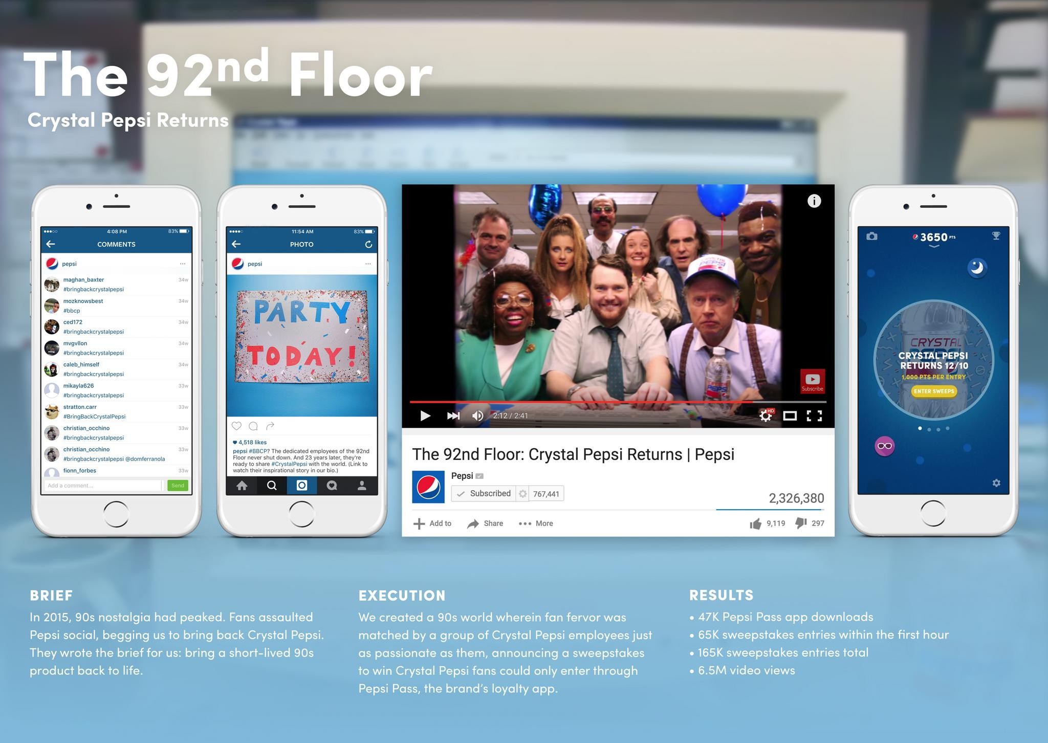 The 92nd Floor: Crystal Pepsi Returns | Campaign