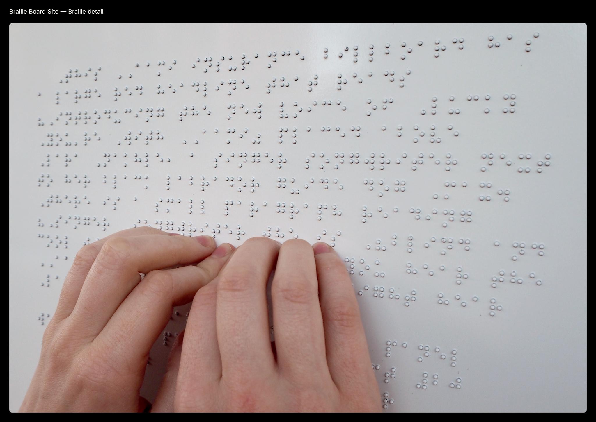 Shift 20 Initiative: Braille Boards | Campaign | THE WORK