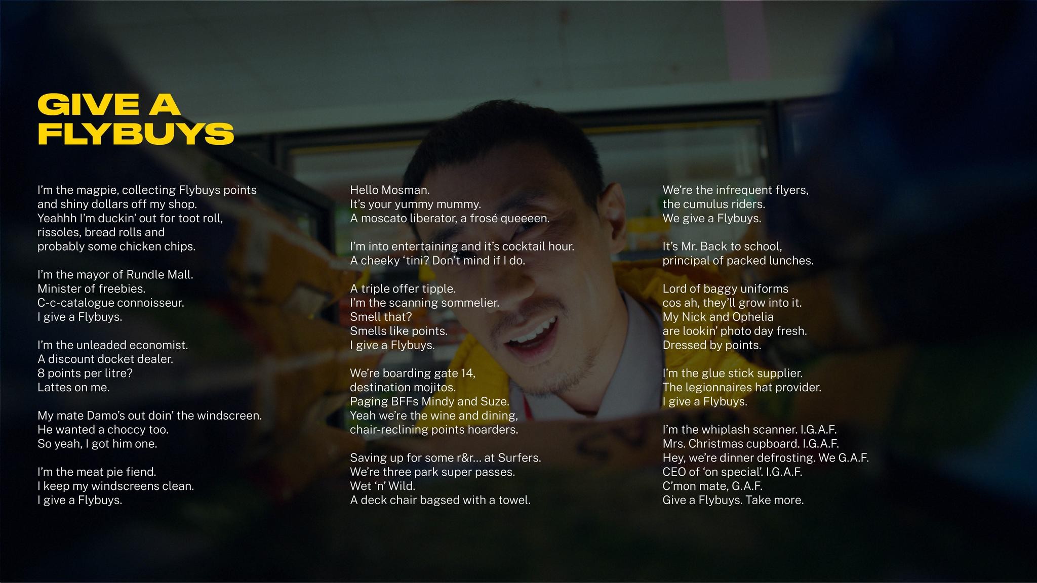 Give a Flybuys | Campaign | THE WORK