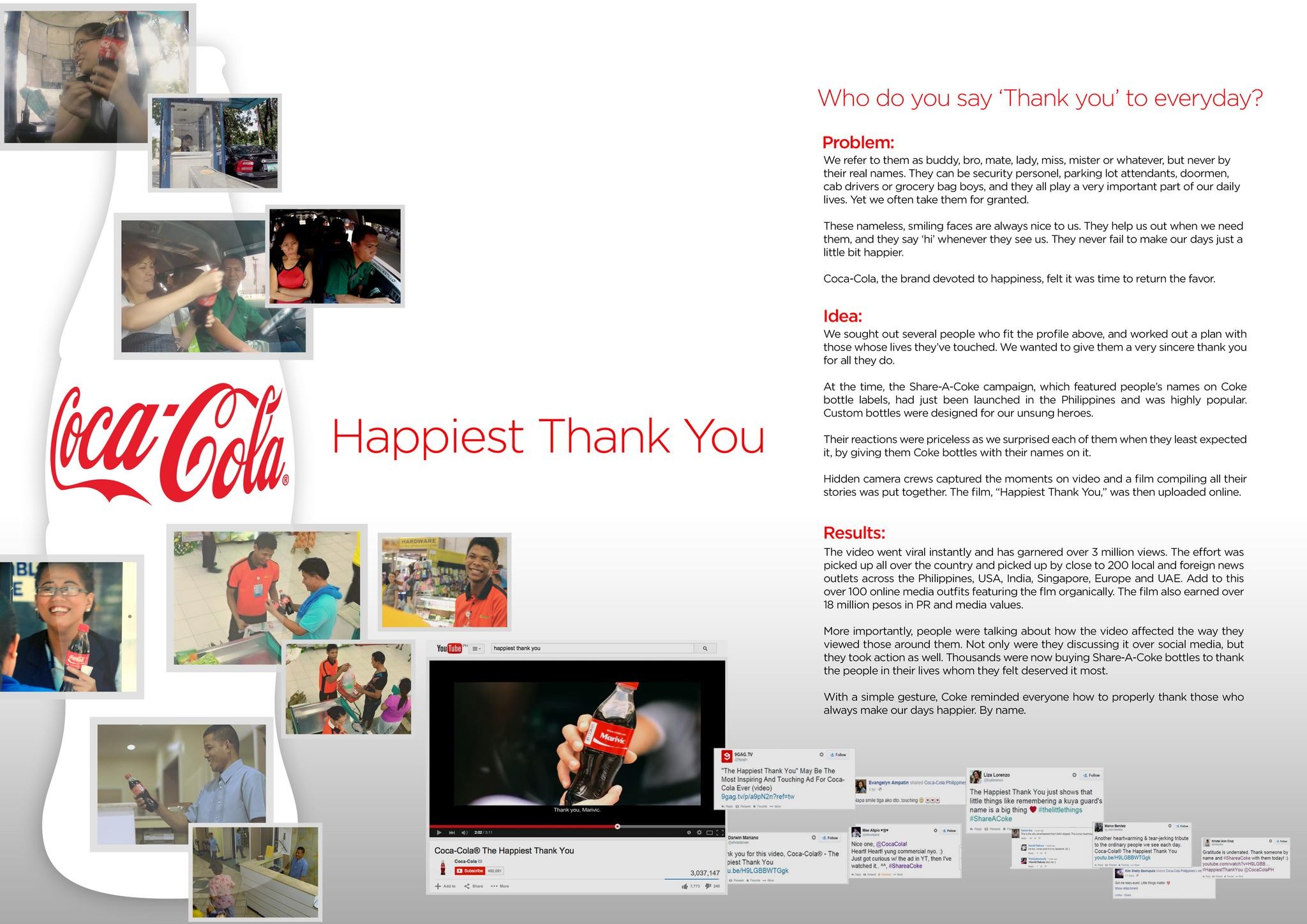 COKE HAPPIEST THANK YOU | Campaign