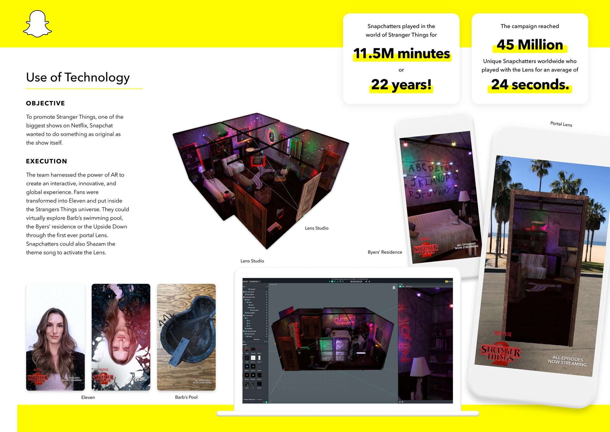Stranger Things + Snapchat’s AR Portal Lens | Campaign | THE WORK