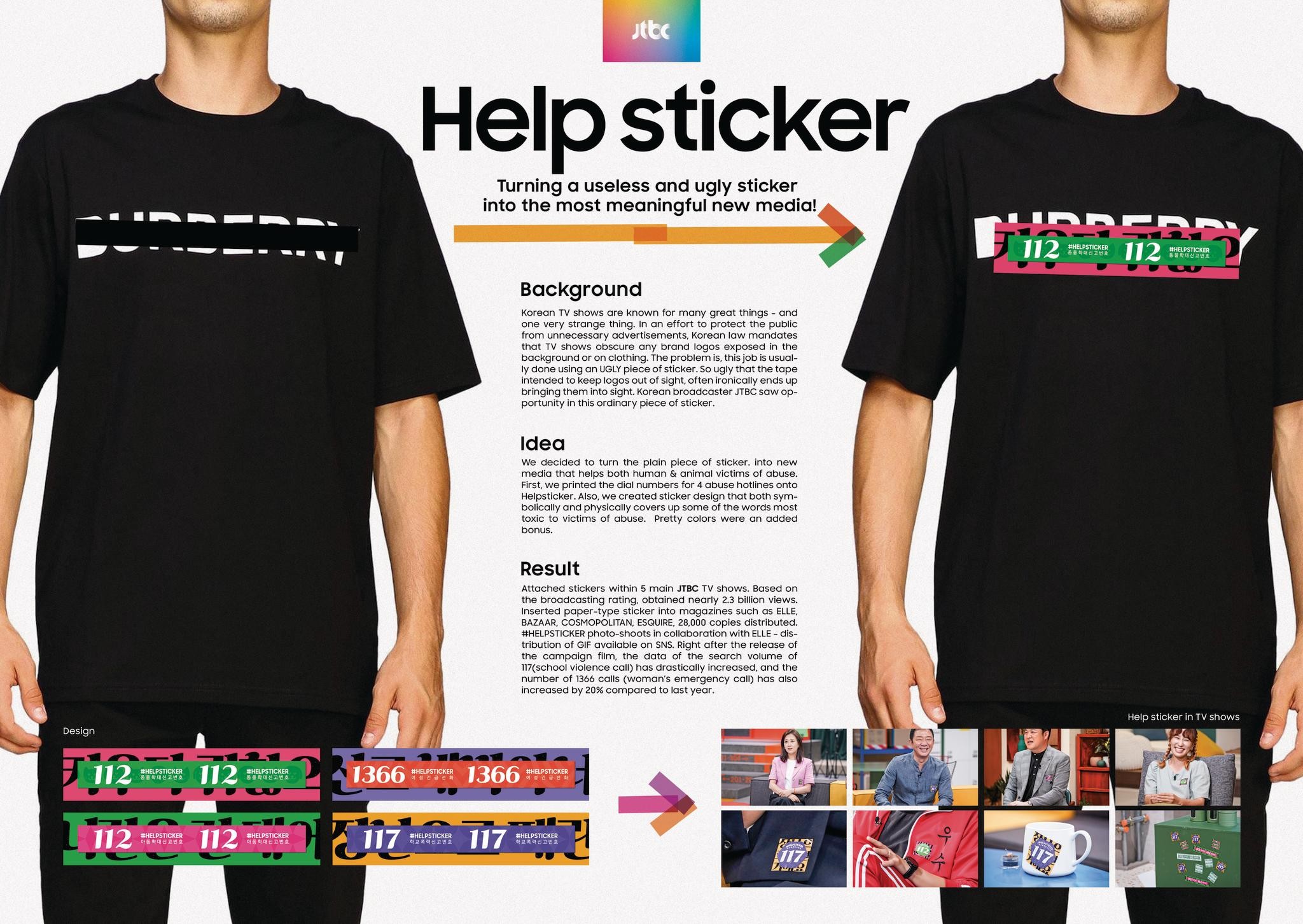 HELP STICKER | Campaign | THE WORK