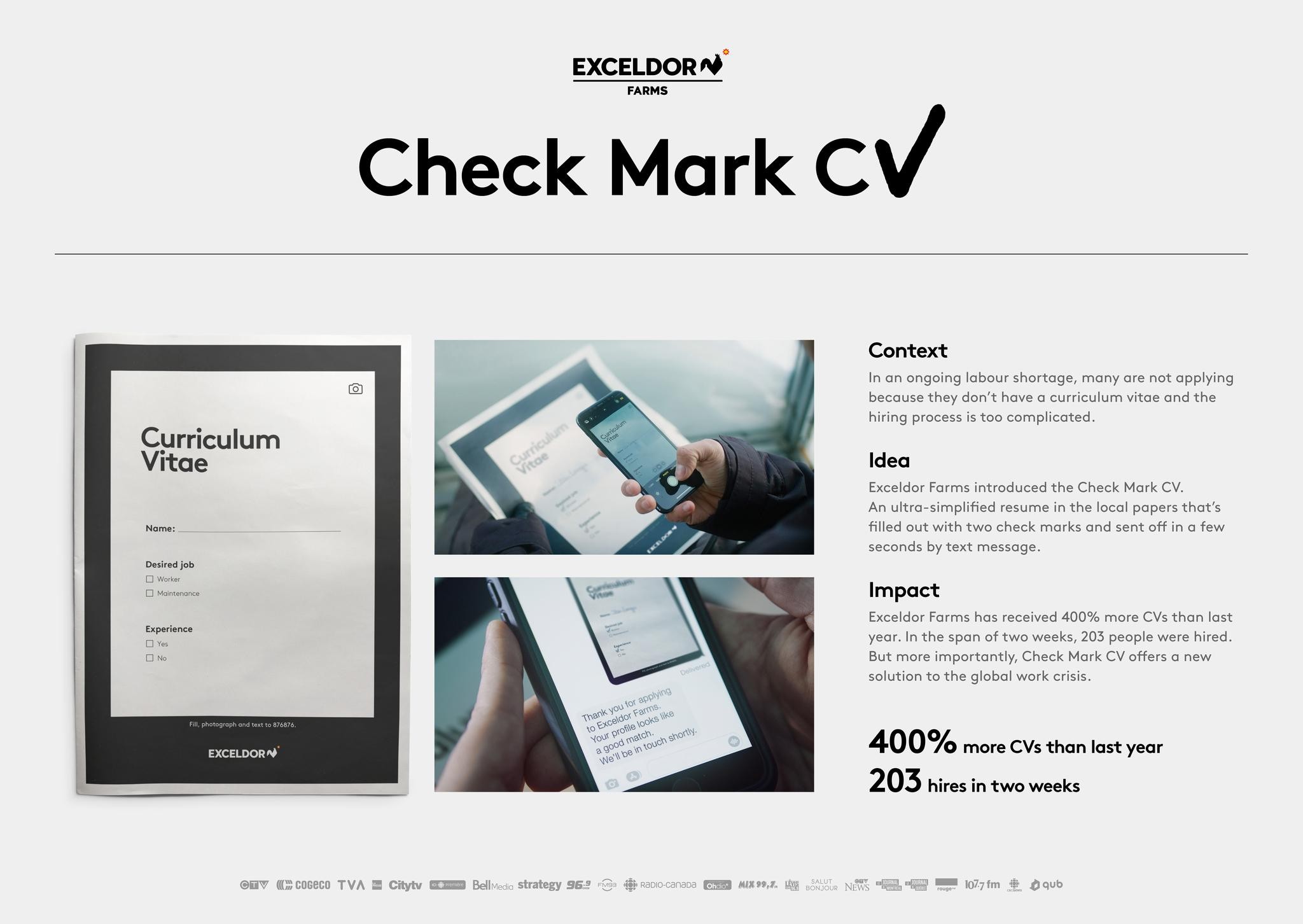 Check Mark CV | Campaign | THE WORK