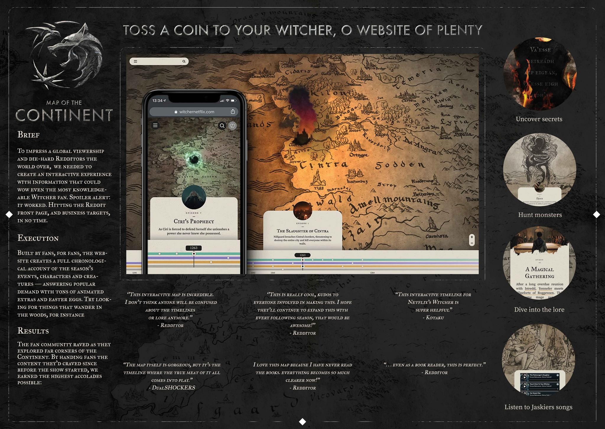 The Witcher: Map of the Continent | Campaign | THE WORK