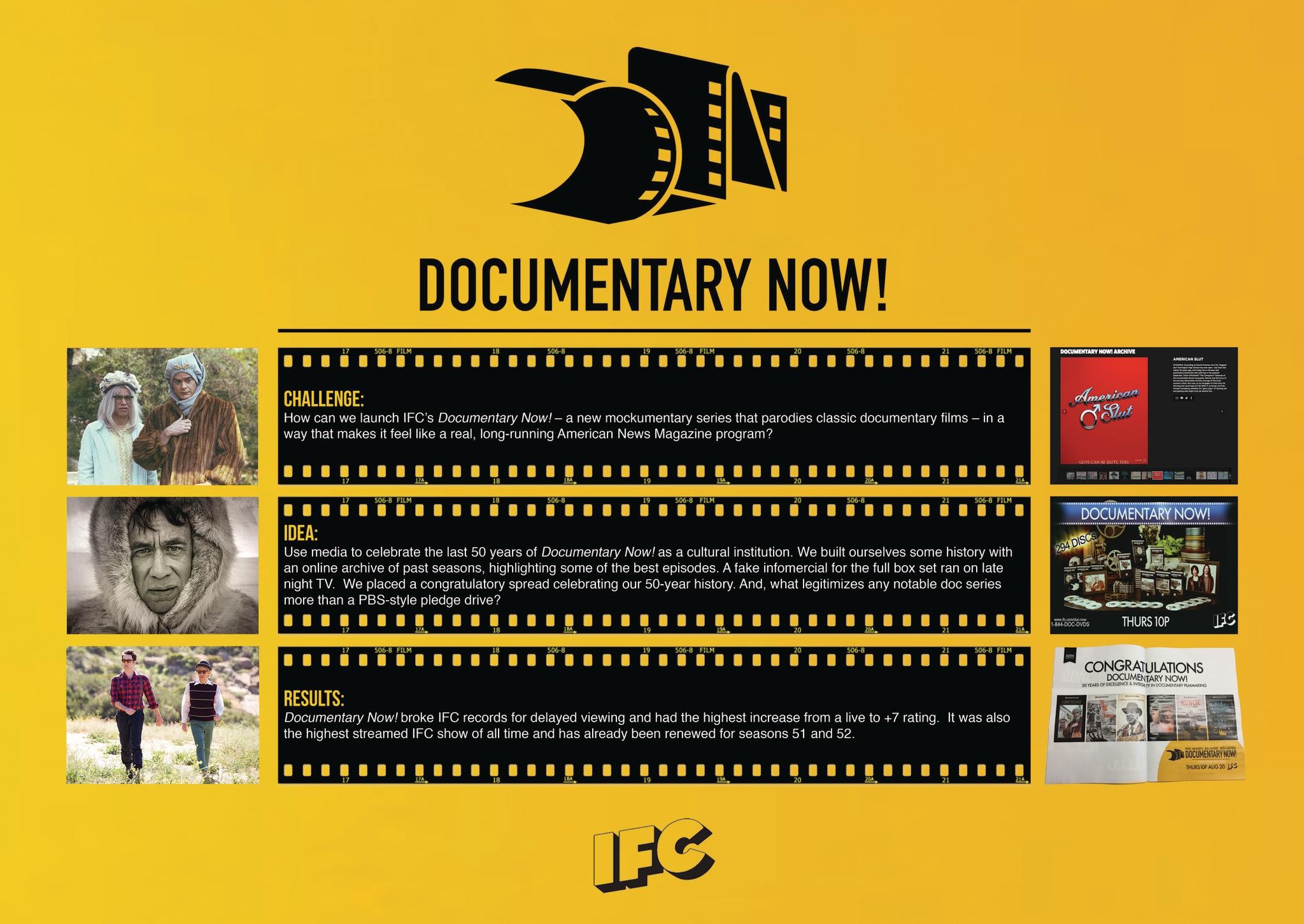 IFC Documentary Now! | Campaign | THE WORK