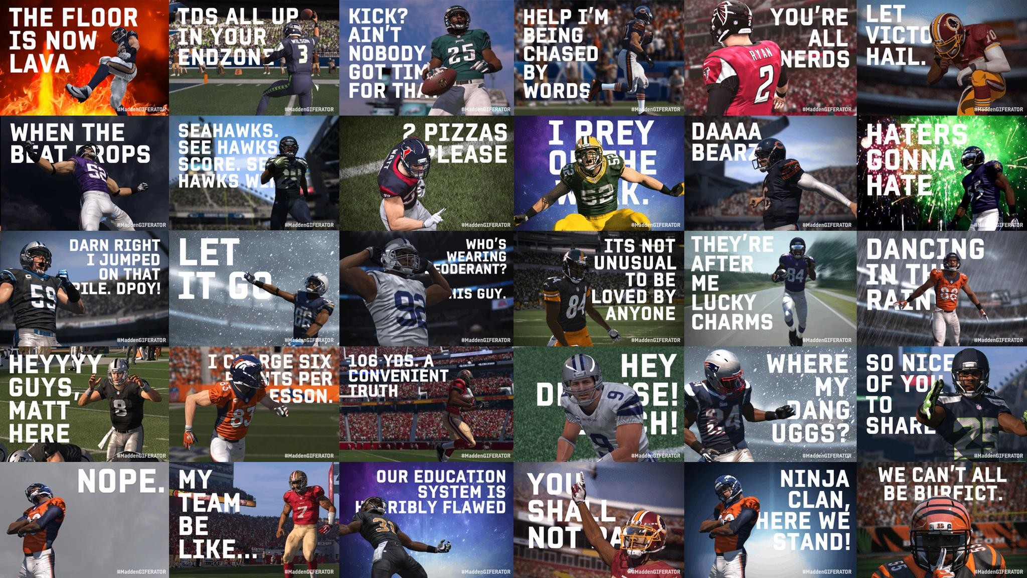 EA SPORTS MADDEN GIFERATOR: AN ART, COPY & CODE PROJECT WITH GOOGLE ...