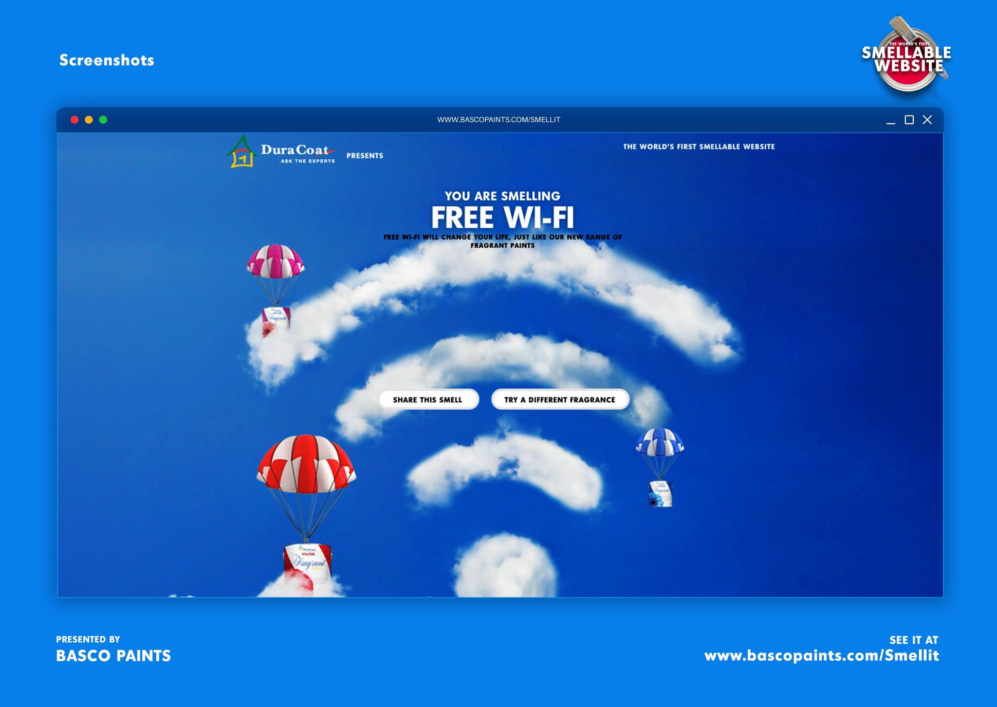 THE WORLD'S FIRST SMELLABLE WEBSITE | Entry | THE WORK