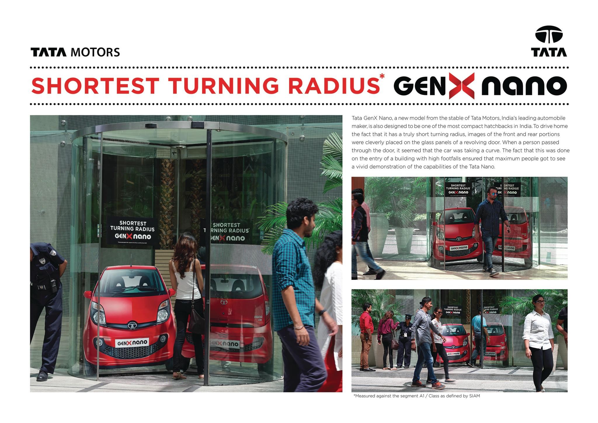 TATA NANO - SHORT TURNING RADIUS | Entry