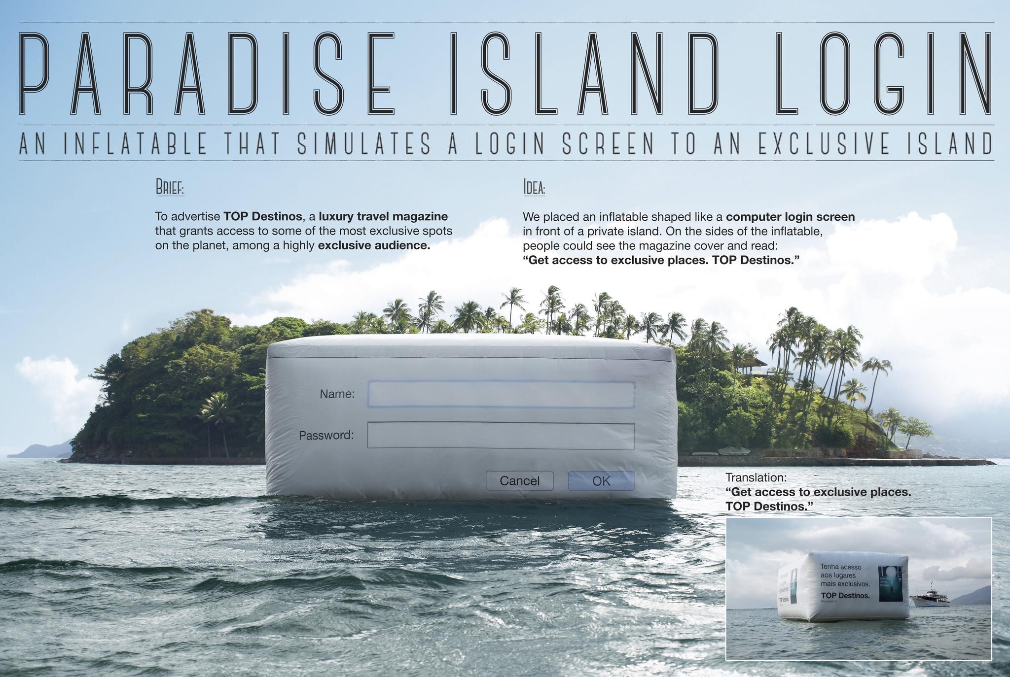 PARADISE ISLAND LOGIN | Campaign | THE WORK