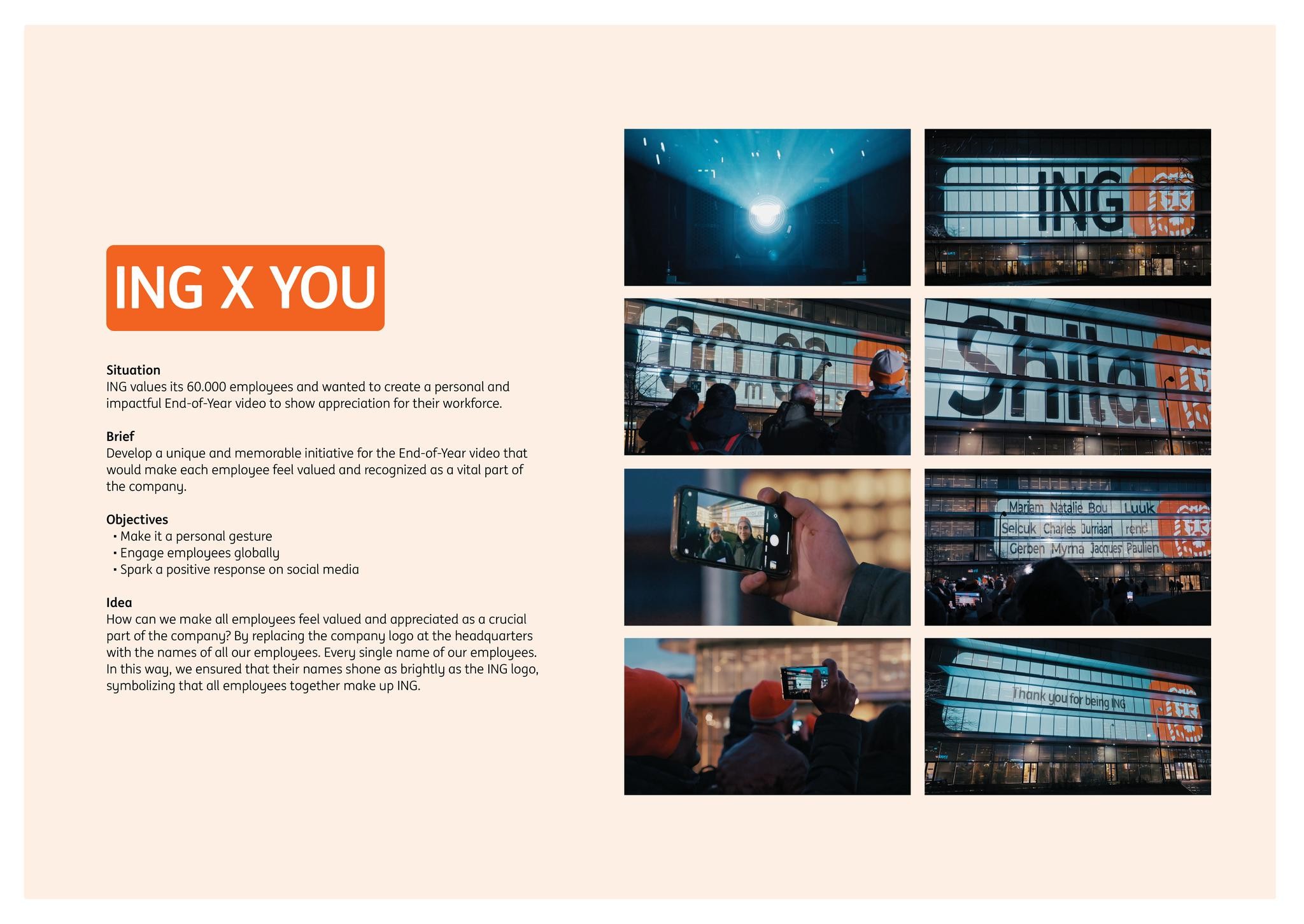 ING X YOU | Campaign | THE WORK