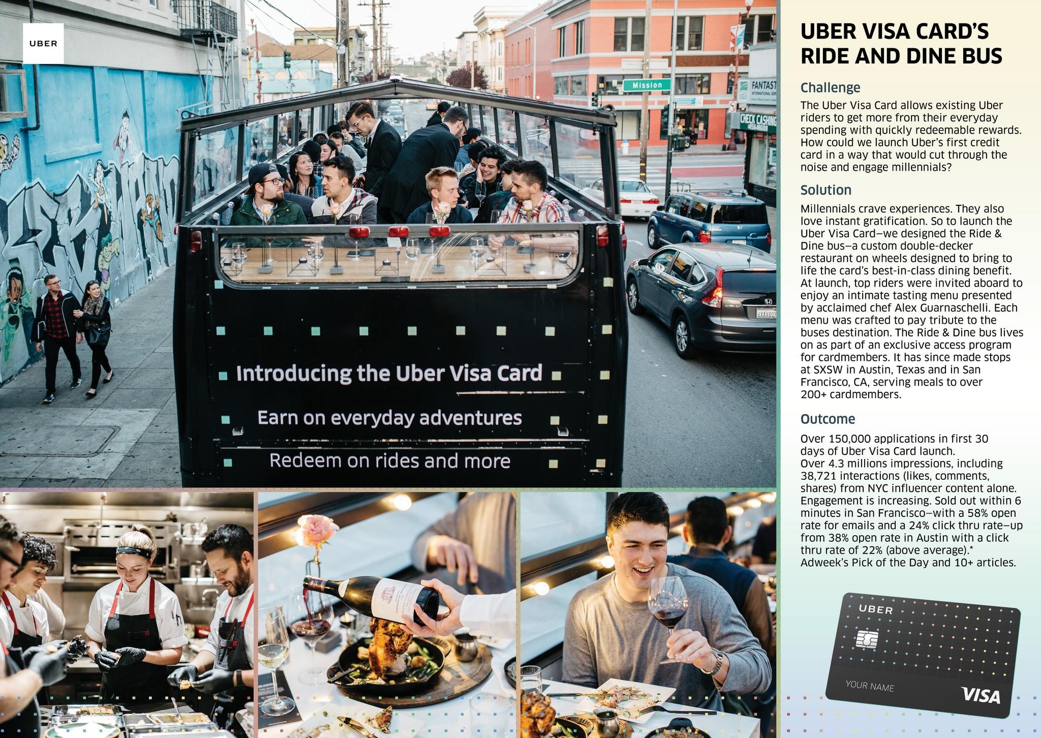 The Uber Visa Card Ride and Dine Bus | Campaign | THE WORK