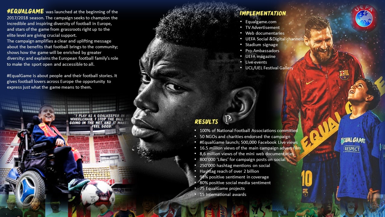 UEFA Respect campaign: #EqualGame | Campaign | THE WORK