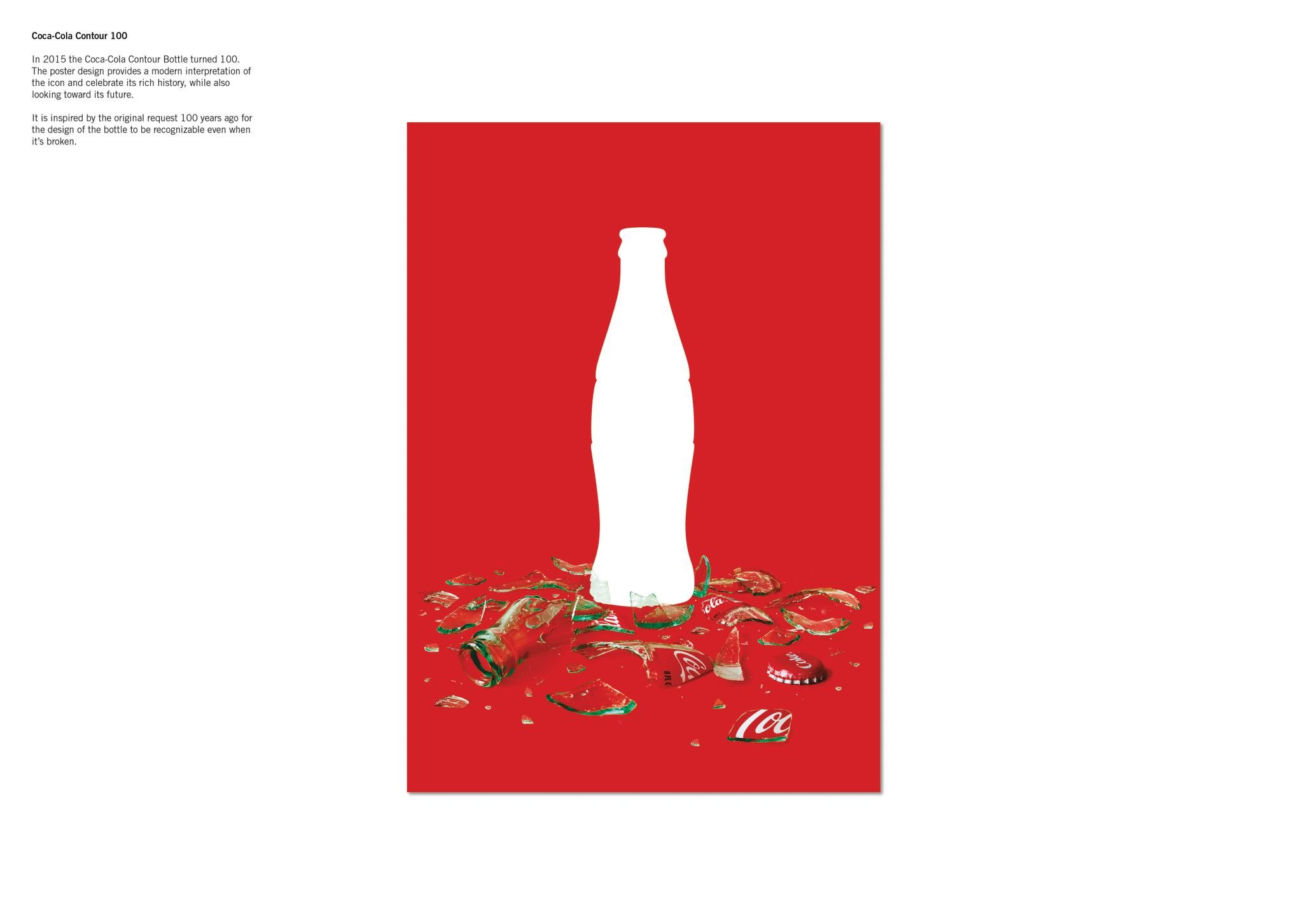 Coca-Cola Contour 100 - Broken Glass Poster | Campaign | THE WORK