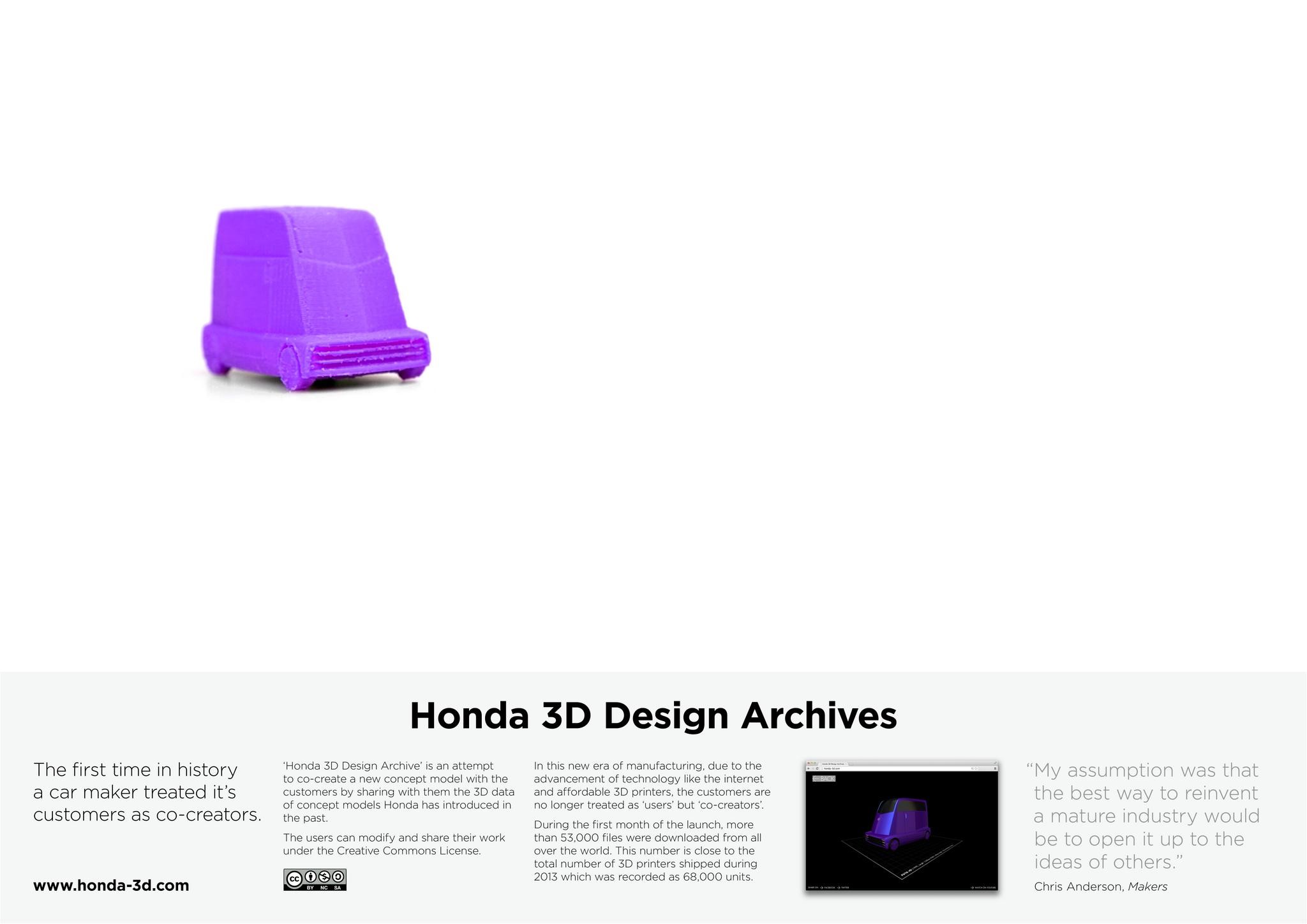 HONDA 3D DESIGN ARCHIVES | Campaign | THE WORK