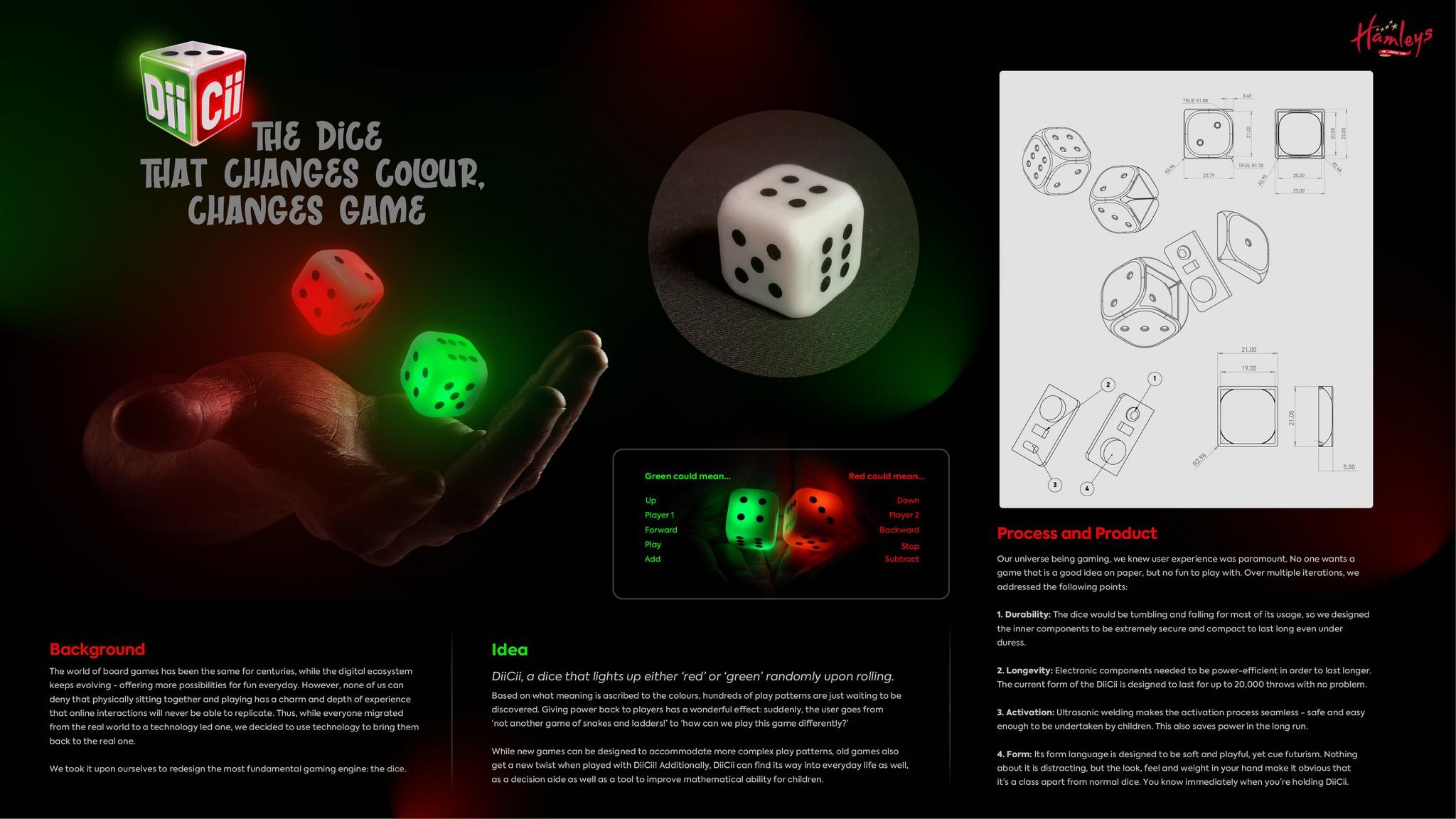 DiiCii - The world's first colour-changing dice | Campaign | THE WORK