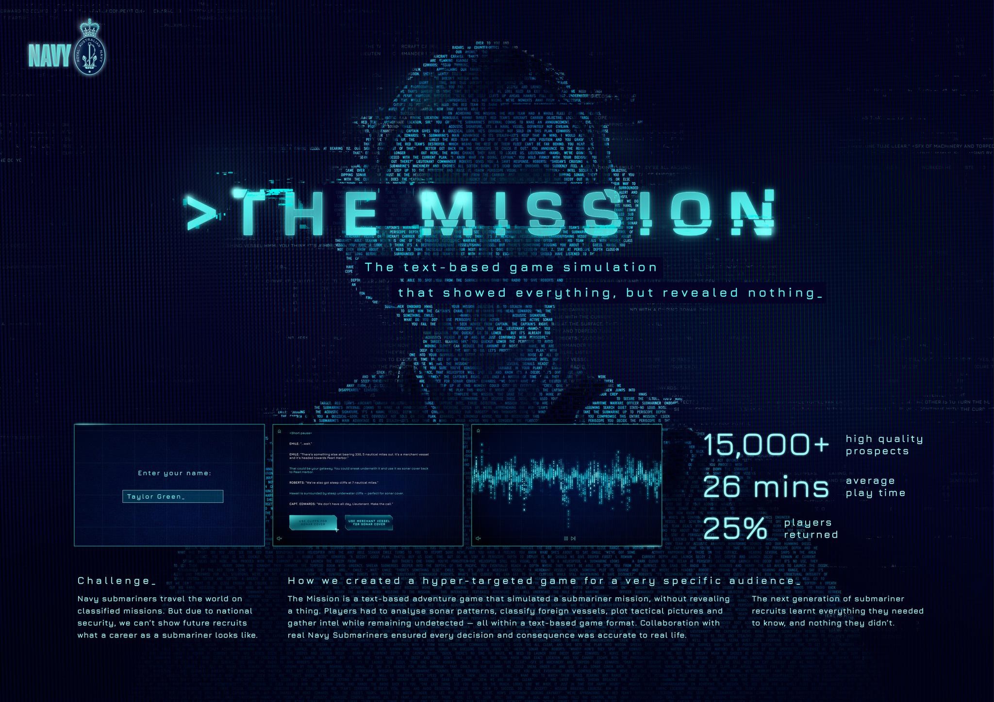 The Mission | Campaign | THE WORK
