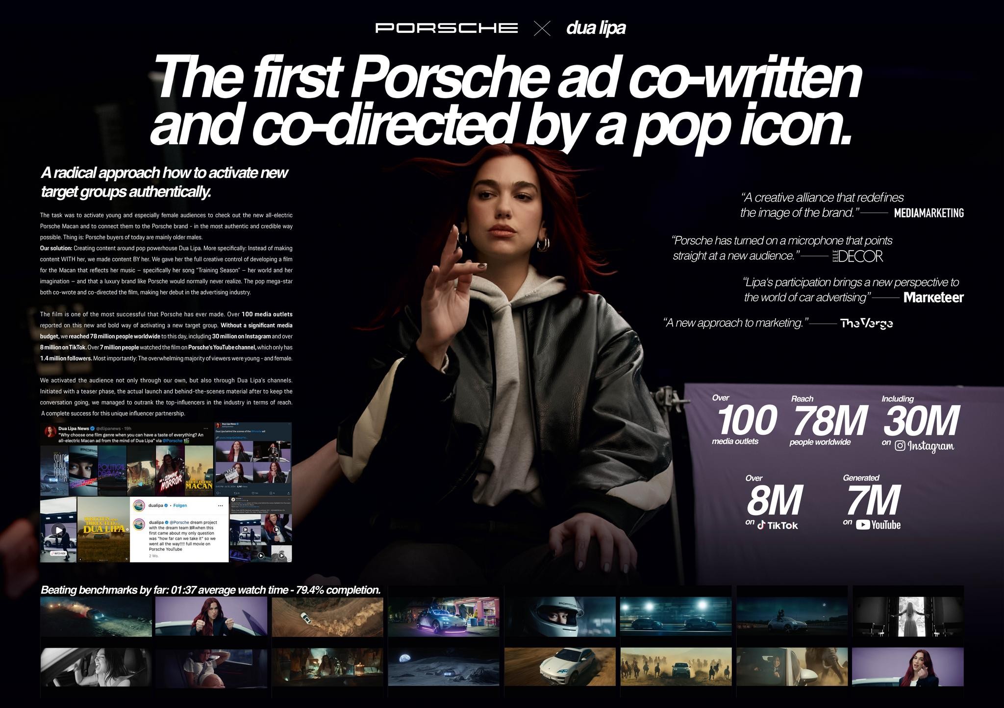 "Dua Lipa X Porsche: The all-electric Macan" | Campaign | THE WORK