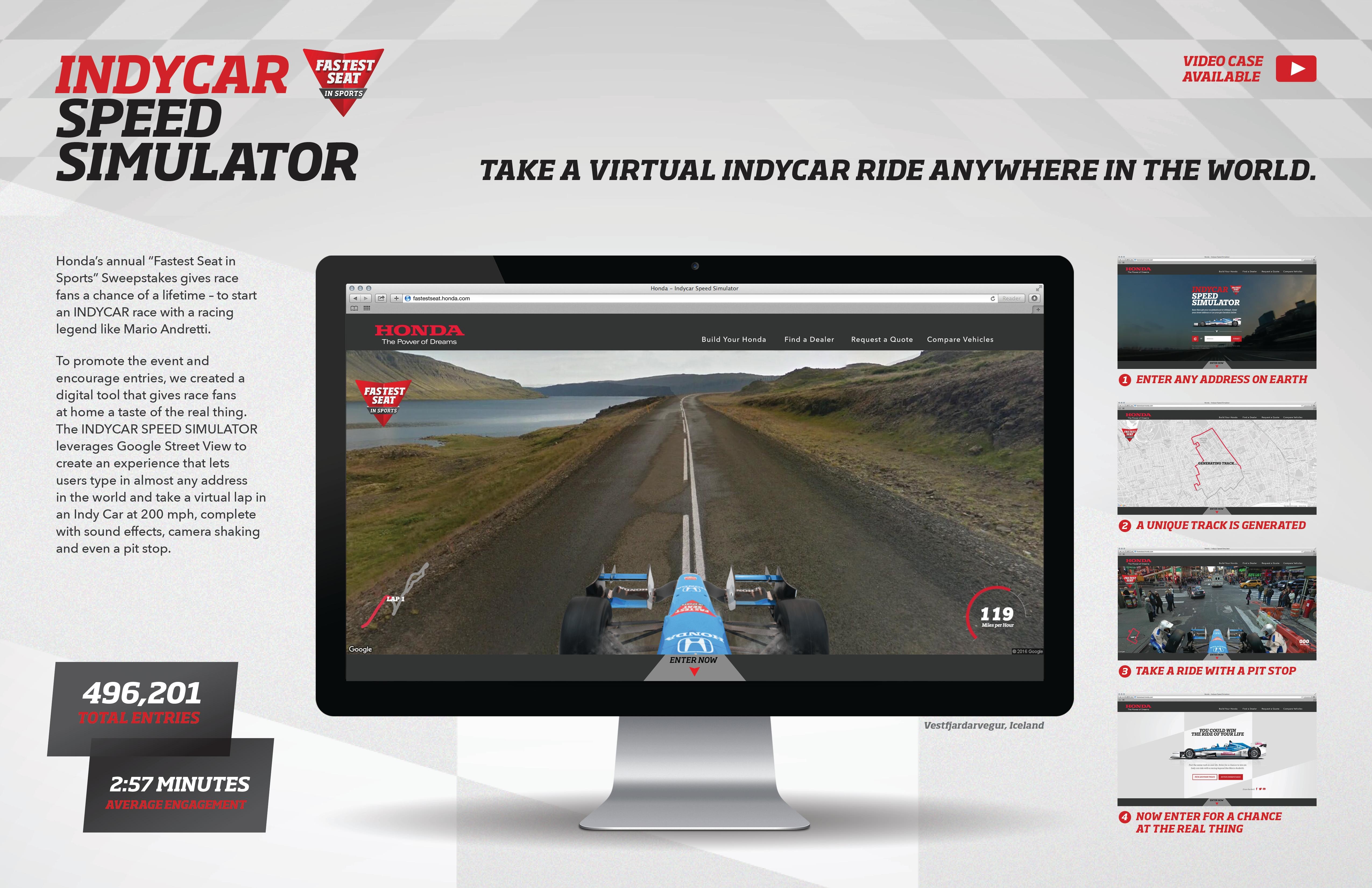 Honda "Speed Simulator" | Campaign | THE WORK