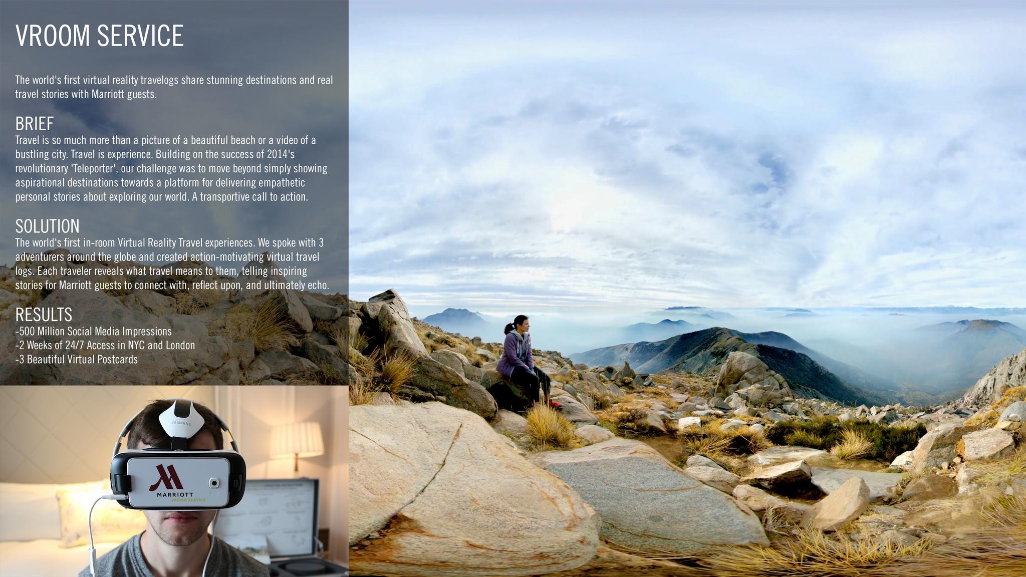 VRoom Service | Campaign | THE WORK